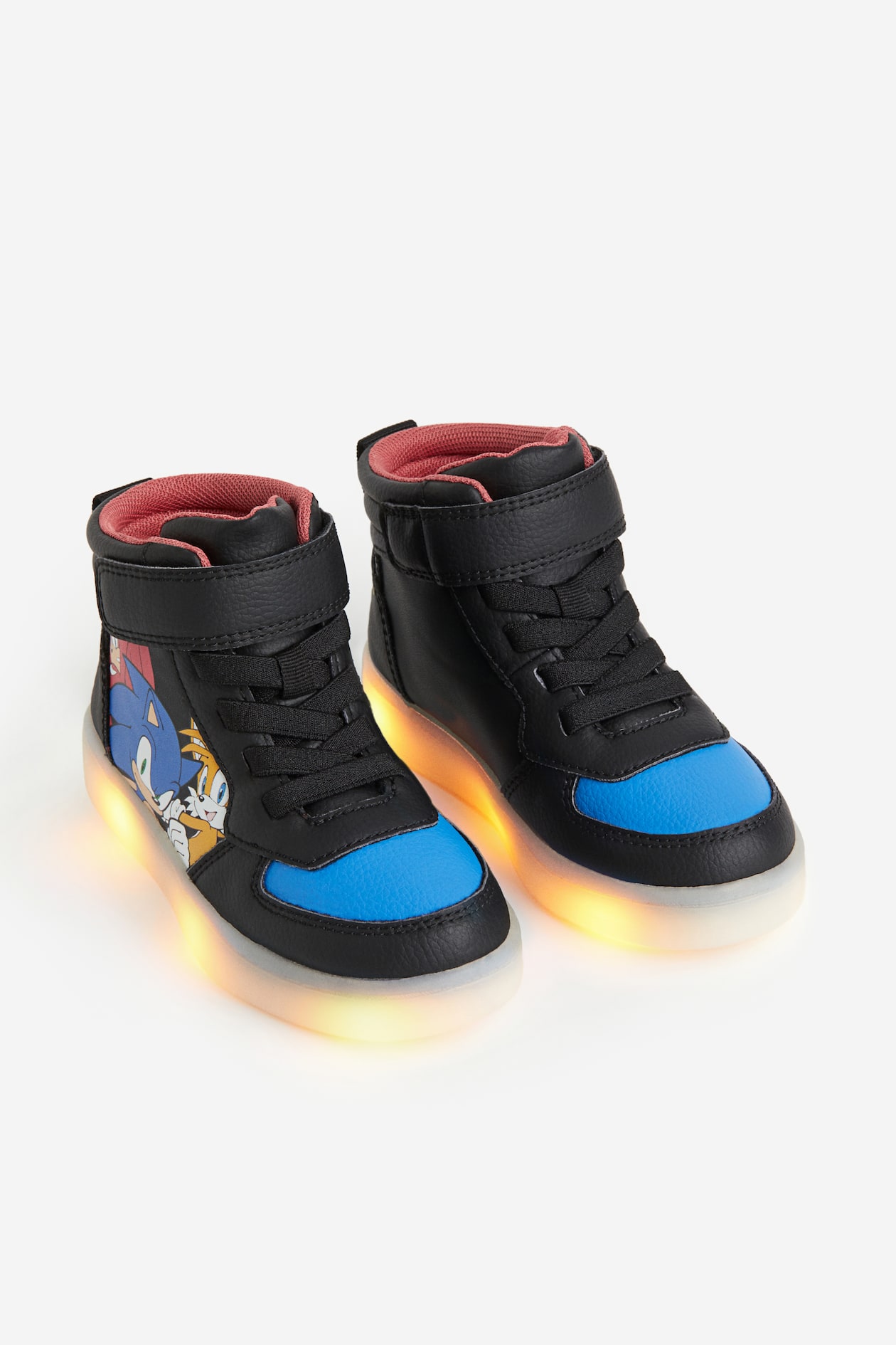 Flashing hi-tops - Black/Sonic the Hedgehog - Kids | H&M GB
