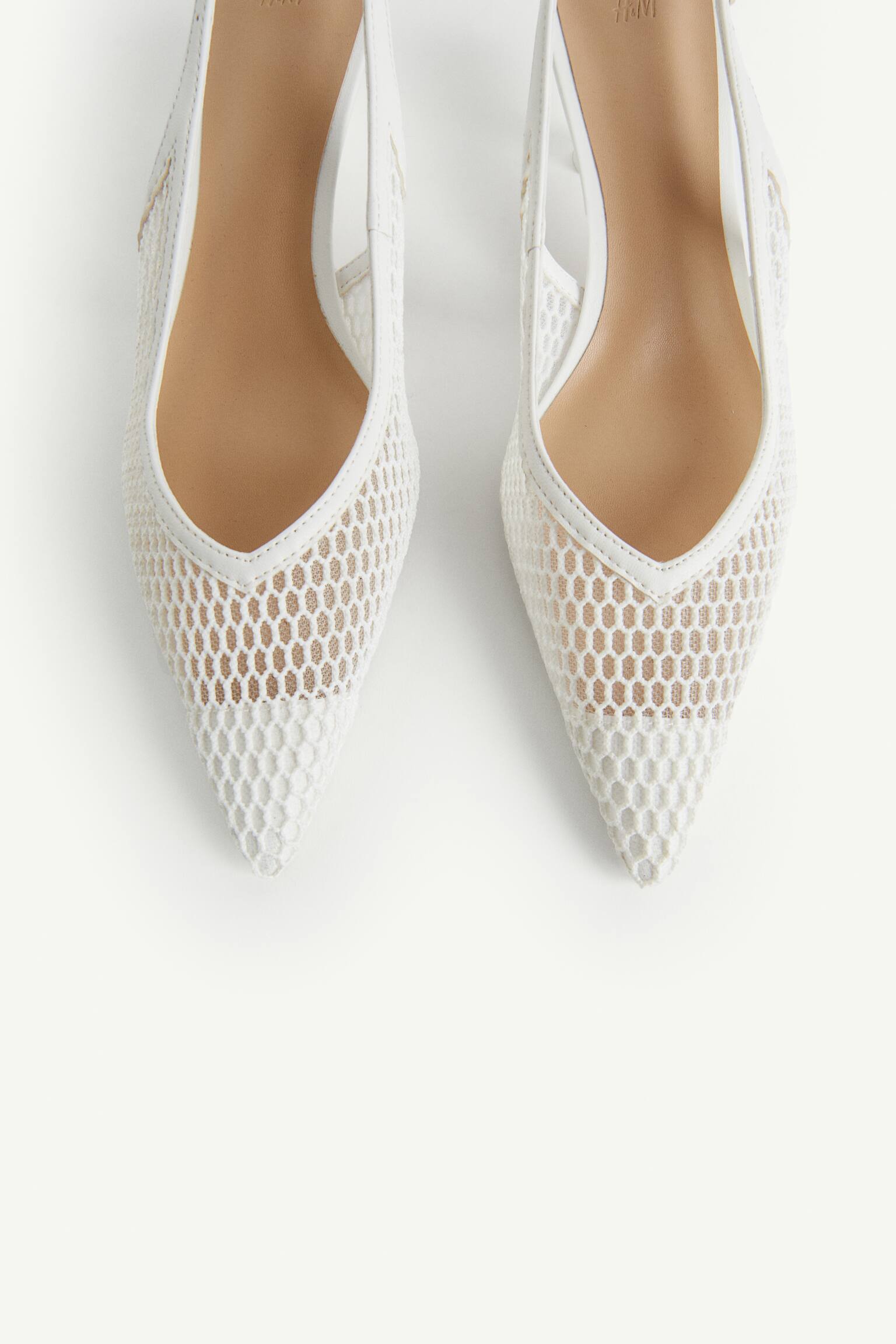 Women's White Mesh Slingbacks | H&M US