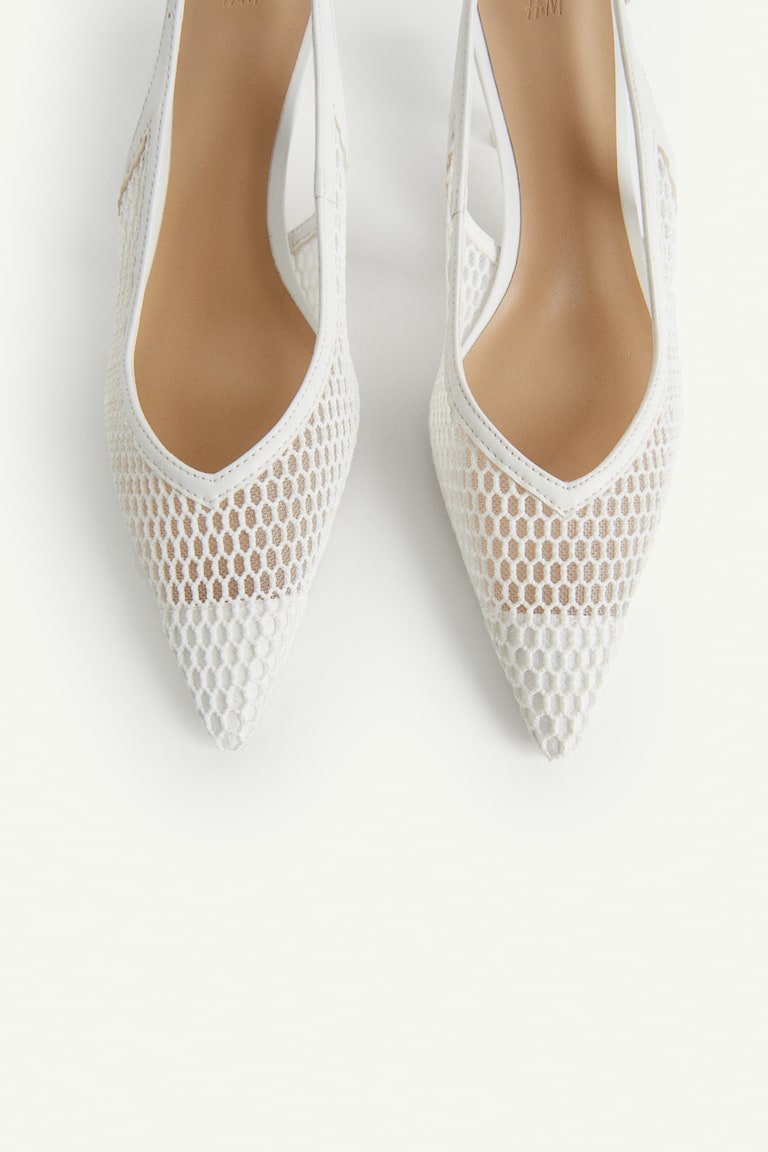 Women's White Mesh Slingbacks | H&M US