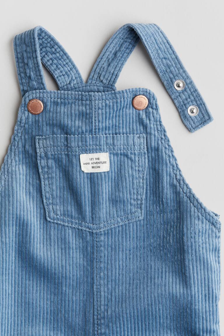 Conjunto con playera y overol - Azul claro/Gris claro - Kids | H&M MX