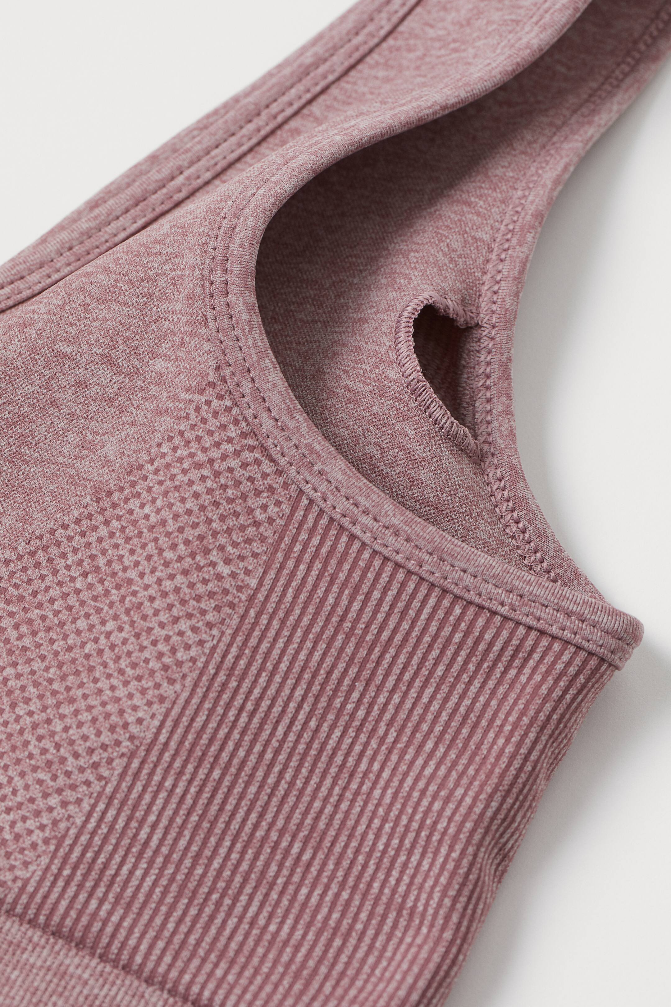 Seamless Sport-Bralette - Dunkelrosa - Ladies | H&M DE
