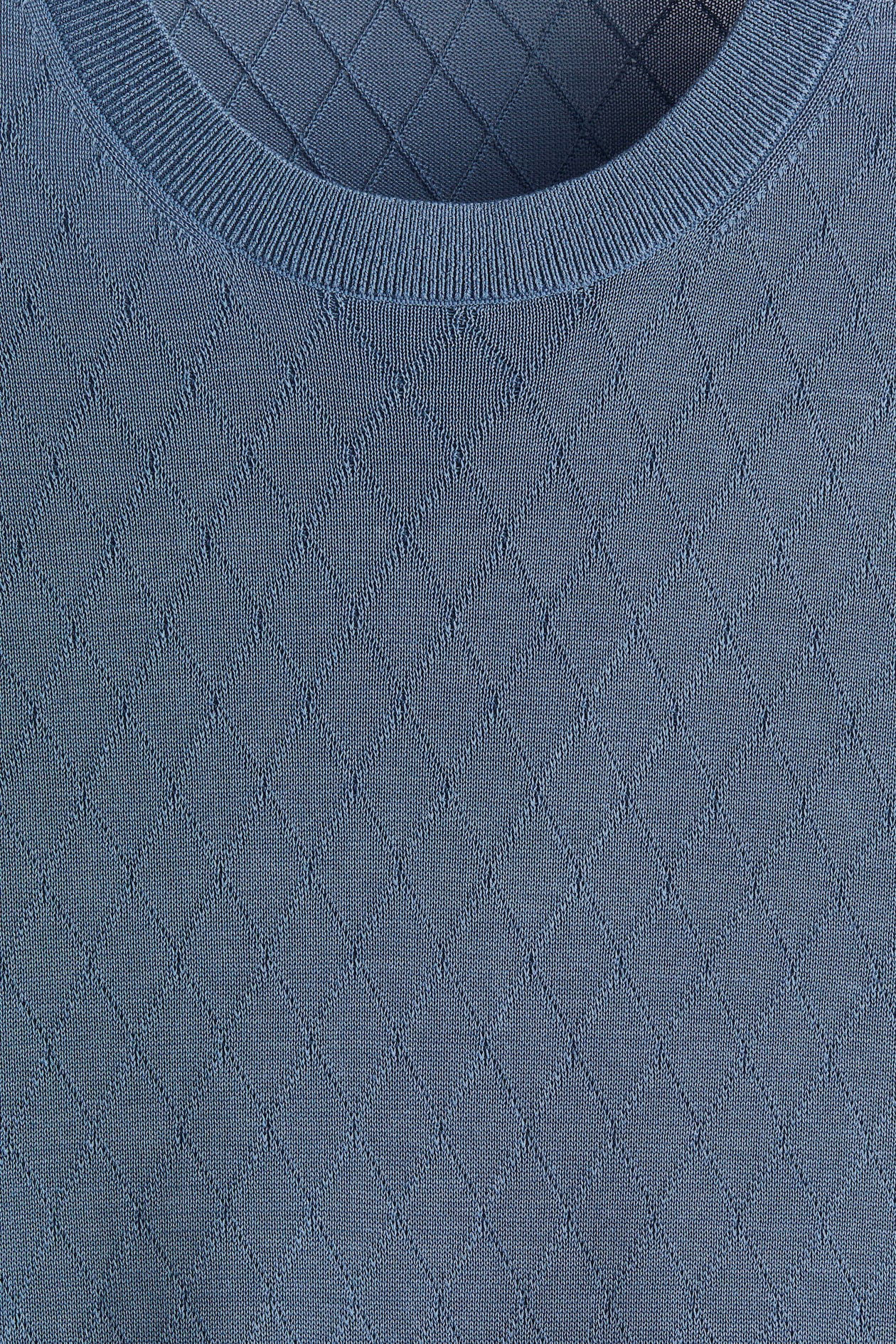 Men’s Blue Slim-Fit Knit T-Shirt | H&M CA