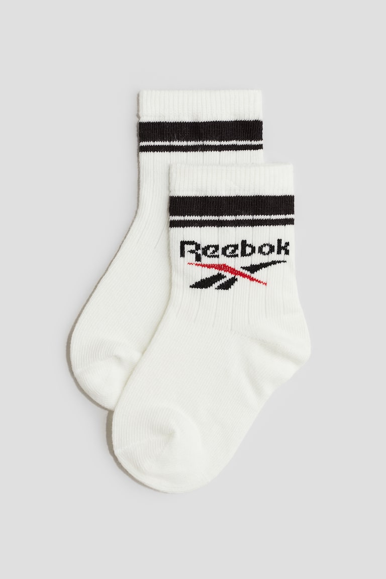 White/Reebok Motif-Detail Socks for kids | H&M US