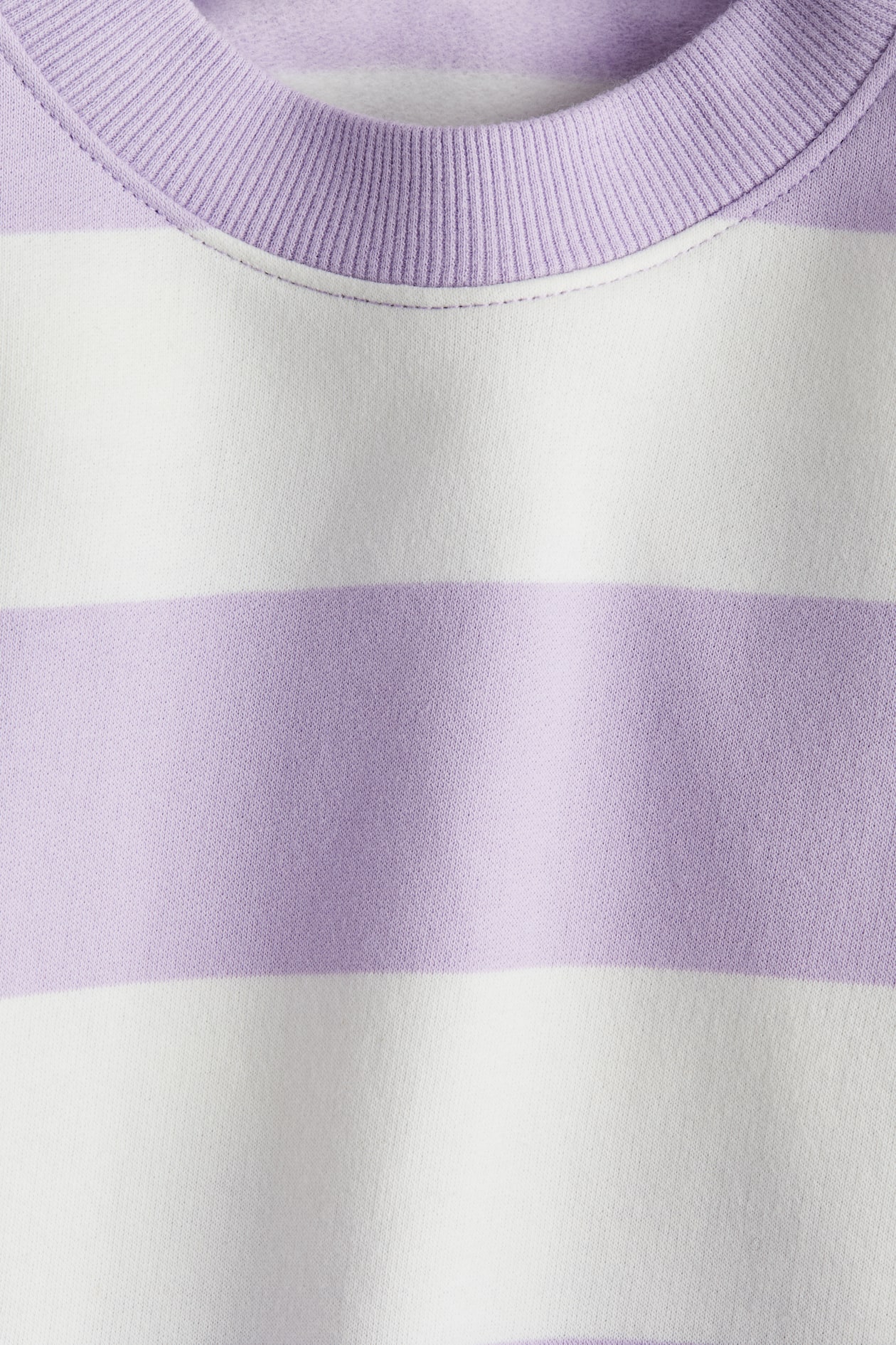 Felpa con interno spazzolato - Viola/righe - BAMBINO | H&M IT