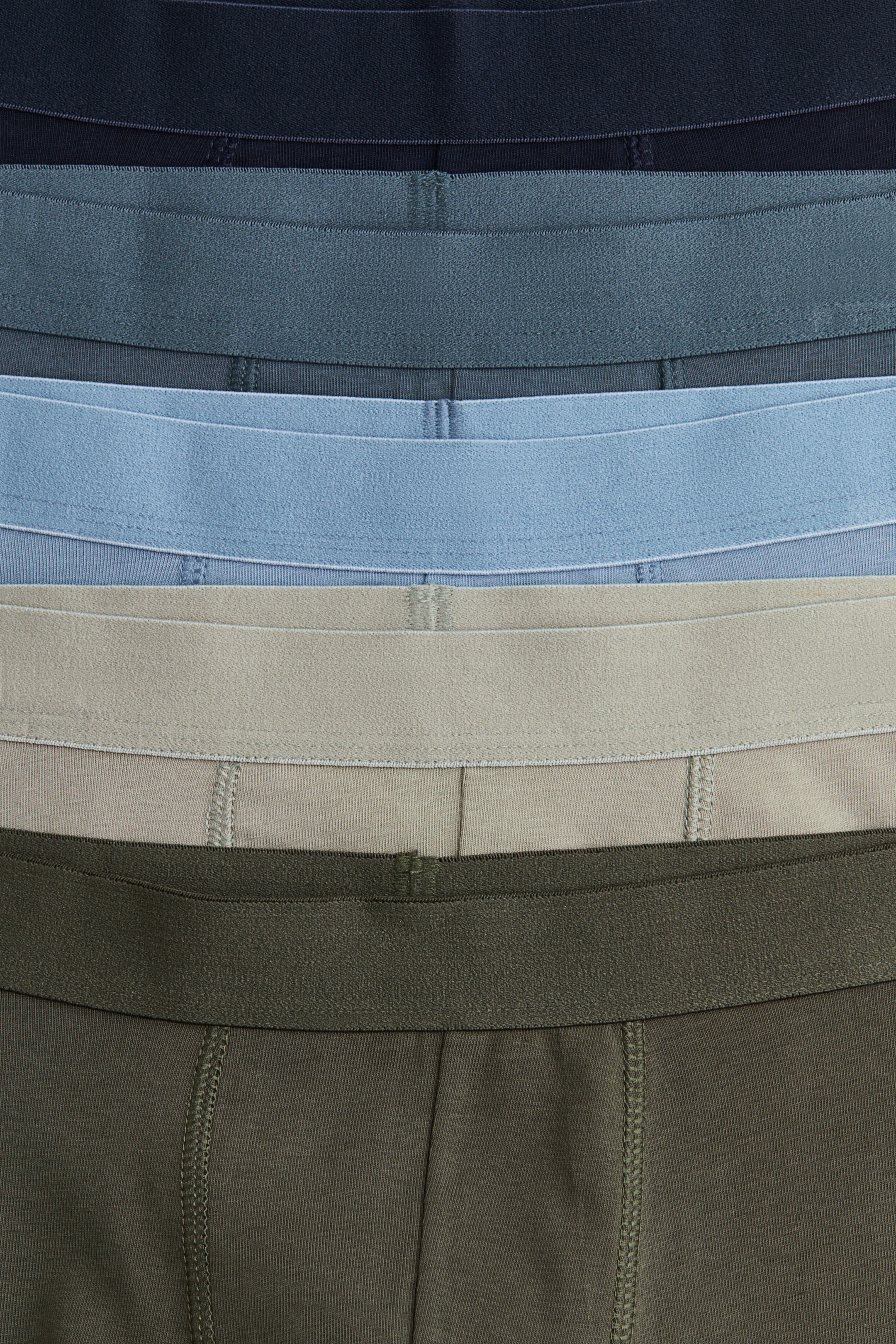 Dark khaki green/dusty blue 10-Pack Cotton Boxer Briefs for kids | H&M PH