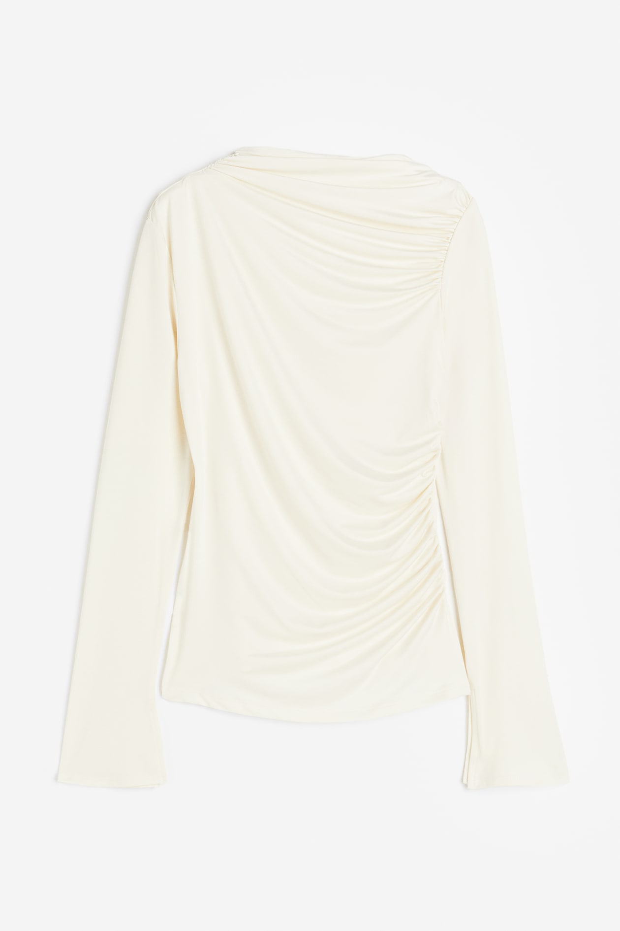 Top drapeado en punto - Crema - Ladies | H&M MX