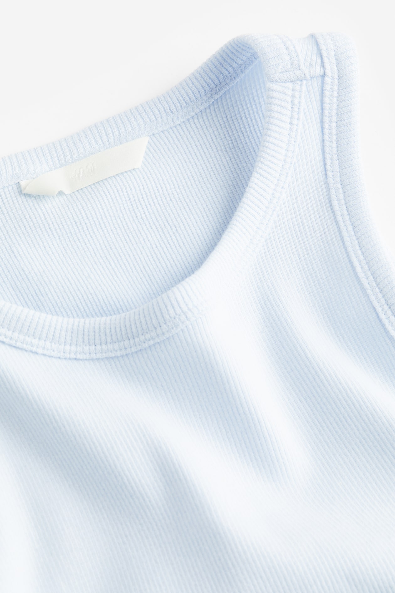 Crop Tank Top - Light blue - Ladies | H&M US