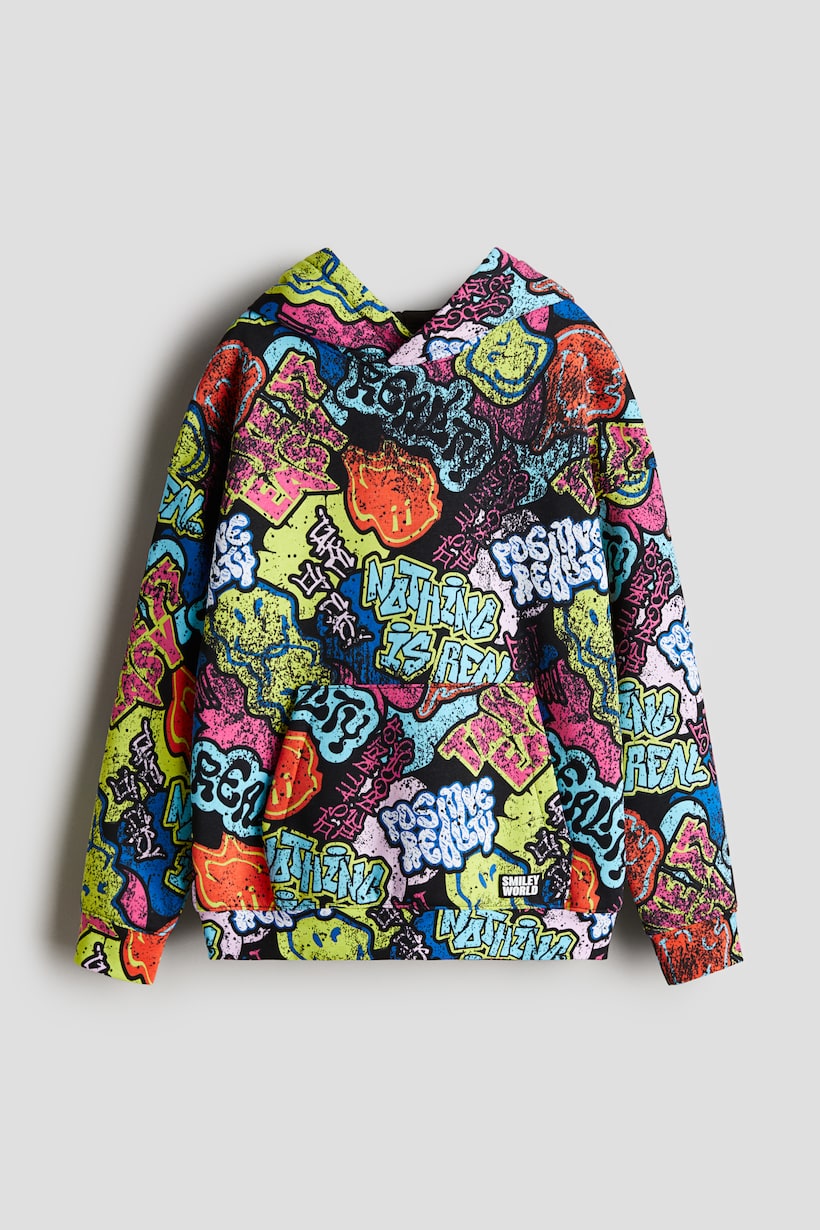 Multicolored/SmileyWorld® Hoodie with Motif for kids | H&M US