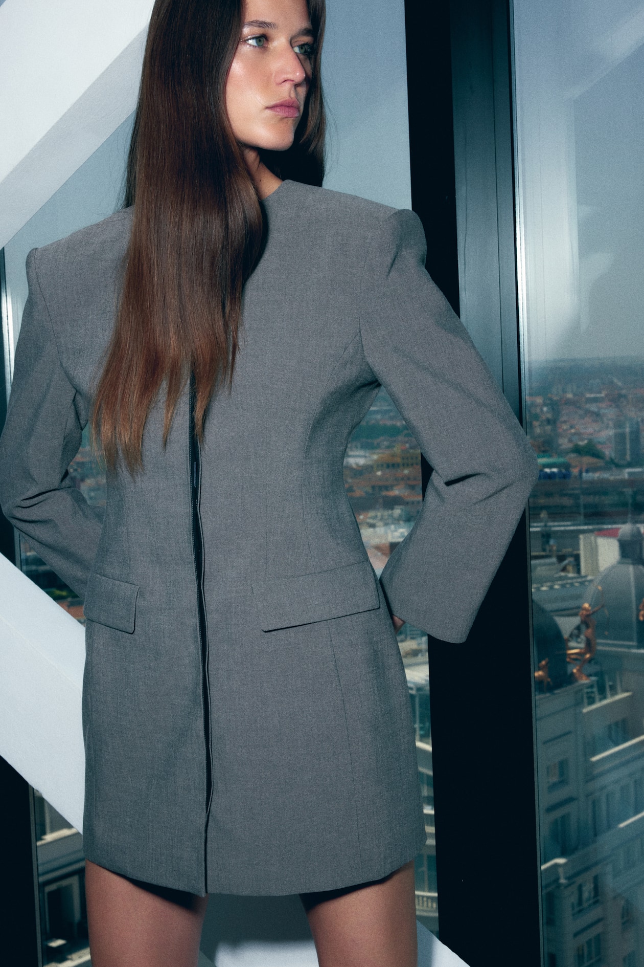 Blazerkleid - Graumeliert - Ladies | H&M DE