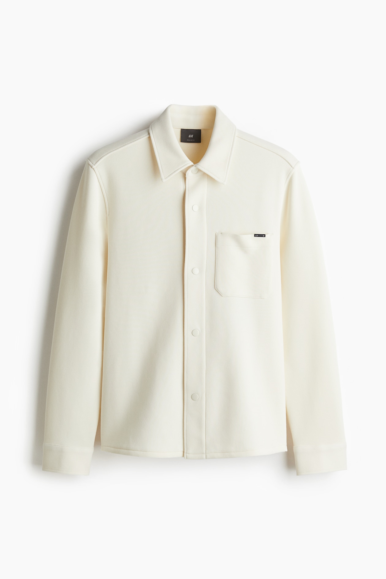 Men’s Cream Regular Fit Shacket | H&M CA