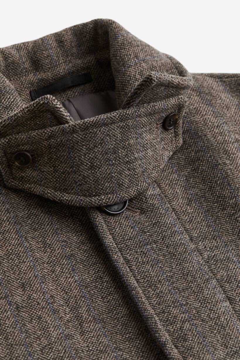 Loose Fit Wool-blend Car Coat - Dark brown - Men | H&M CA
