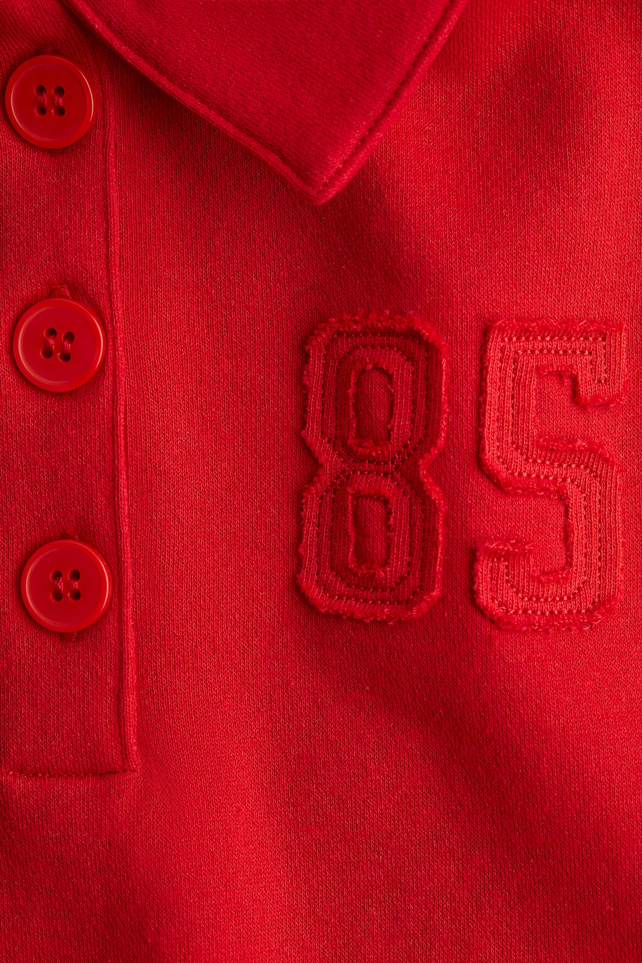 Women's Bright red/85 Loose-fit polo shirt | H&M GB