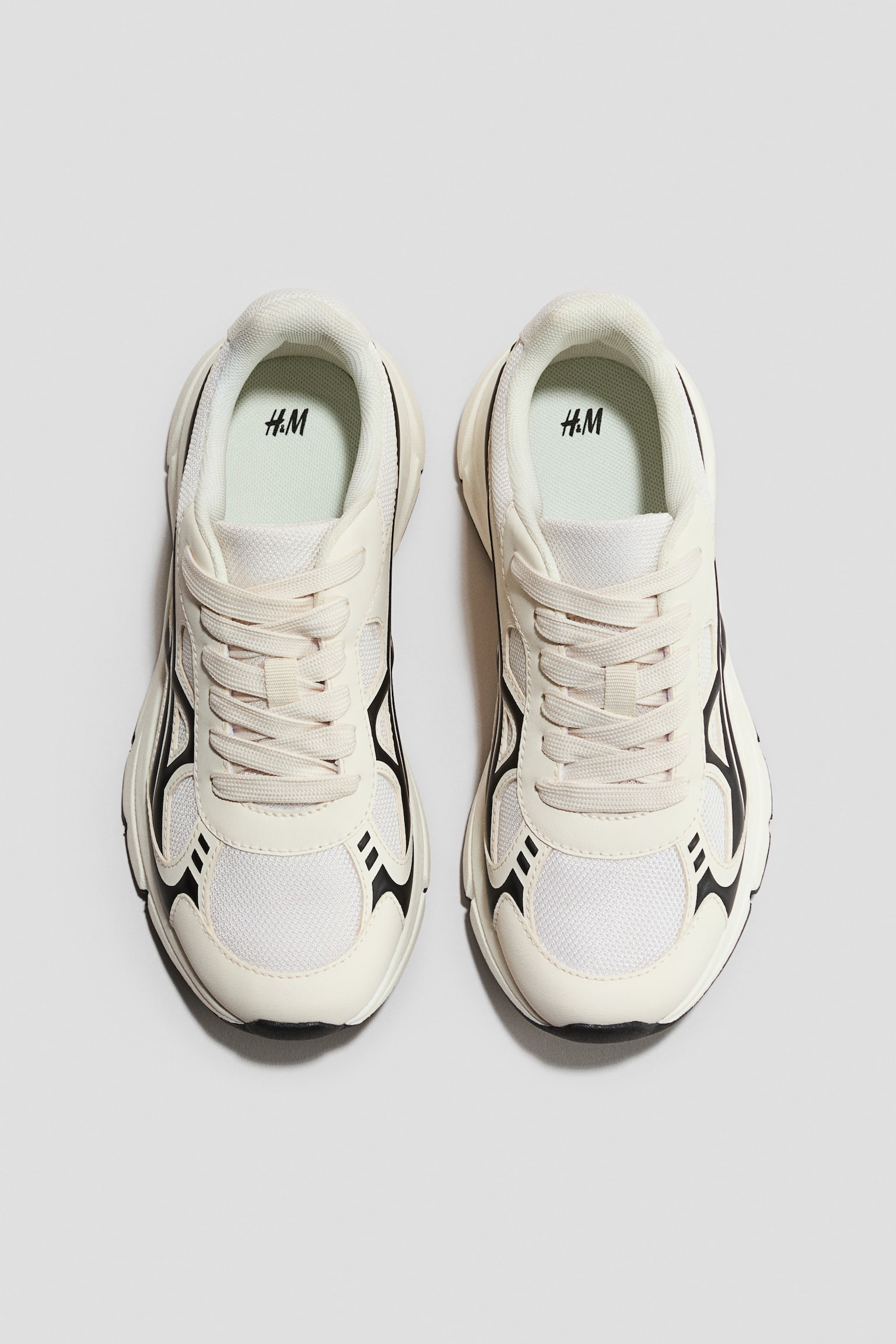 Ténis - Creme/Preto - CRIANÇA | H&M PT