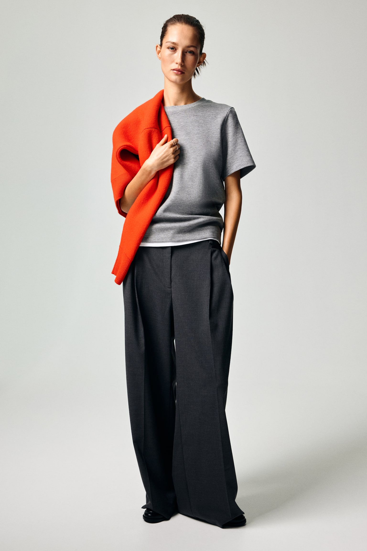 Interlock T-shirt - Grey marl - Ladies | H&M