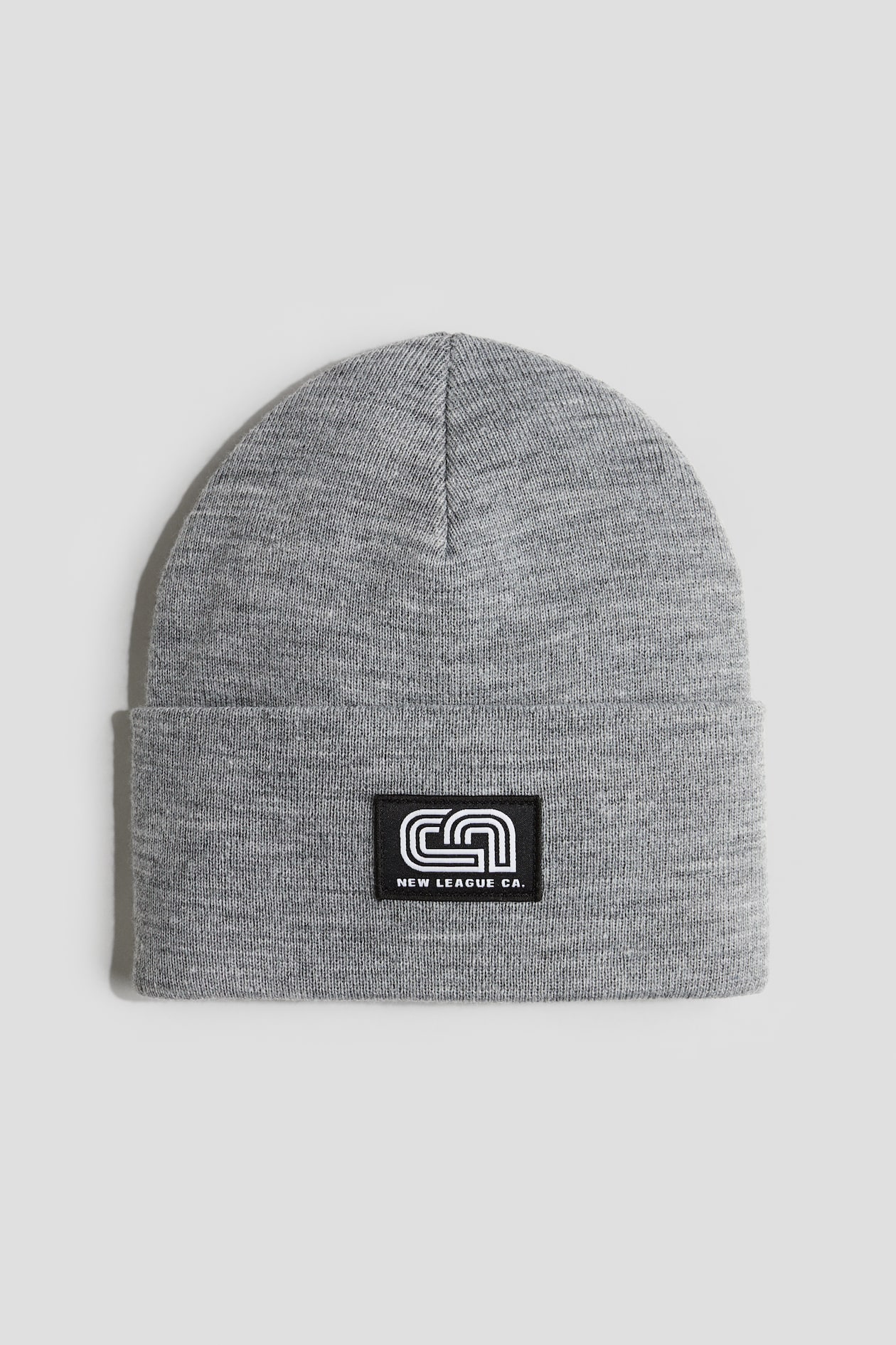 Grey marl/New League Appliquéd beanie for kids | H&M GB