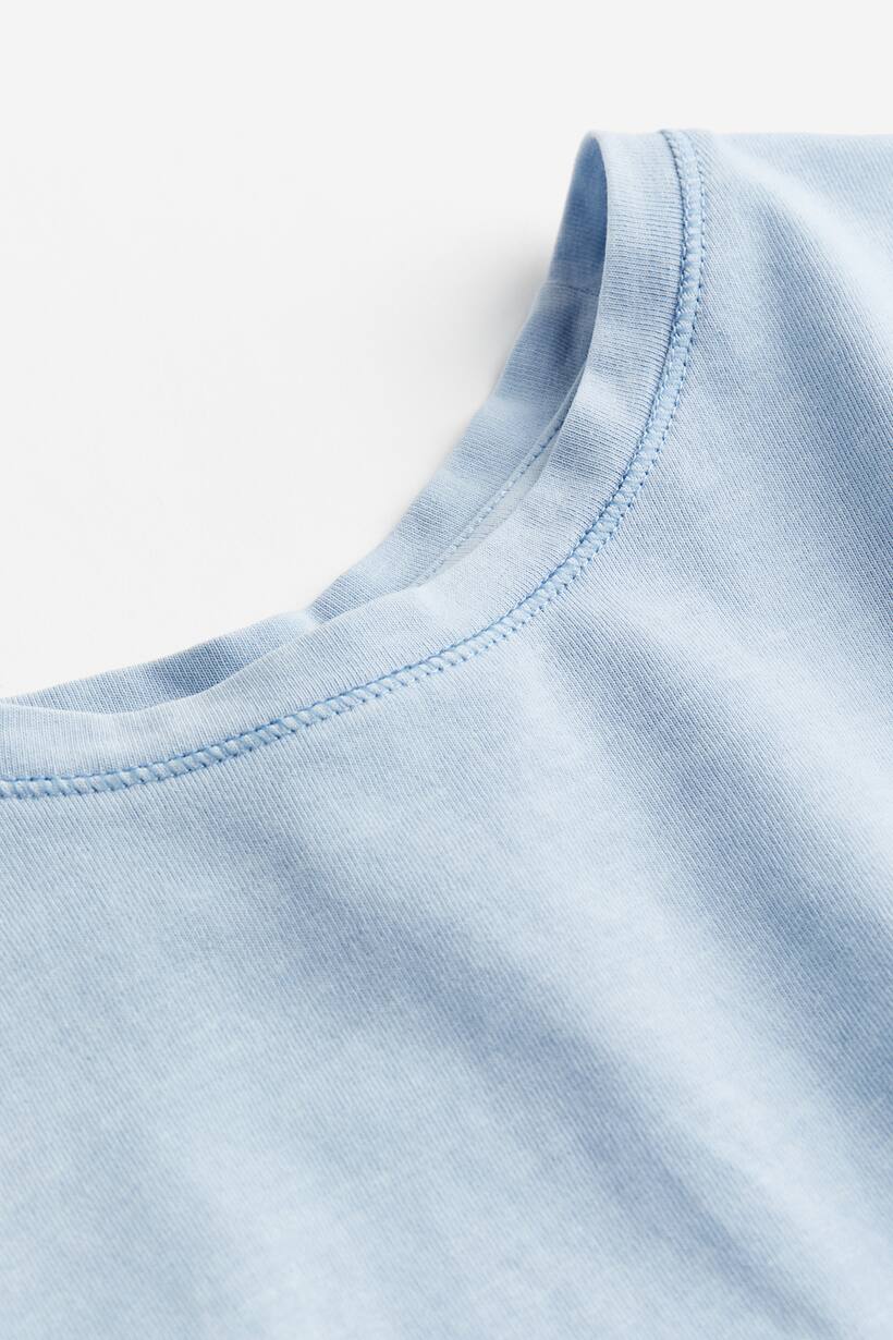 Women's Light blue Fitted T-shirt | H&M IN