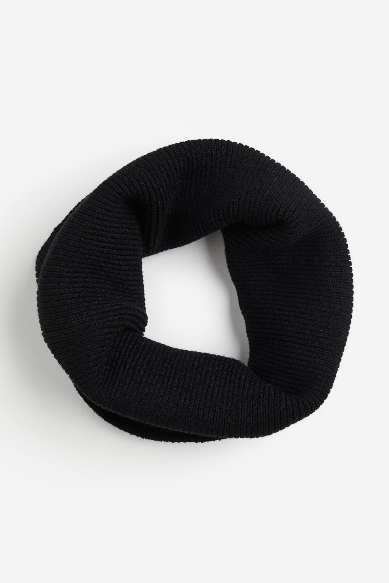 Snood en maille côtelée - Noir - ENFANT | H&M FR