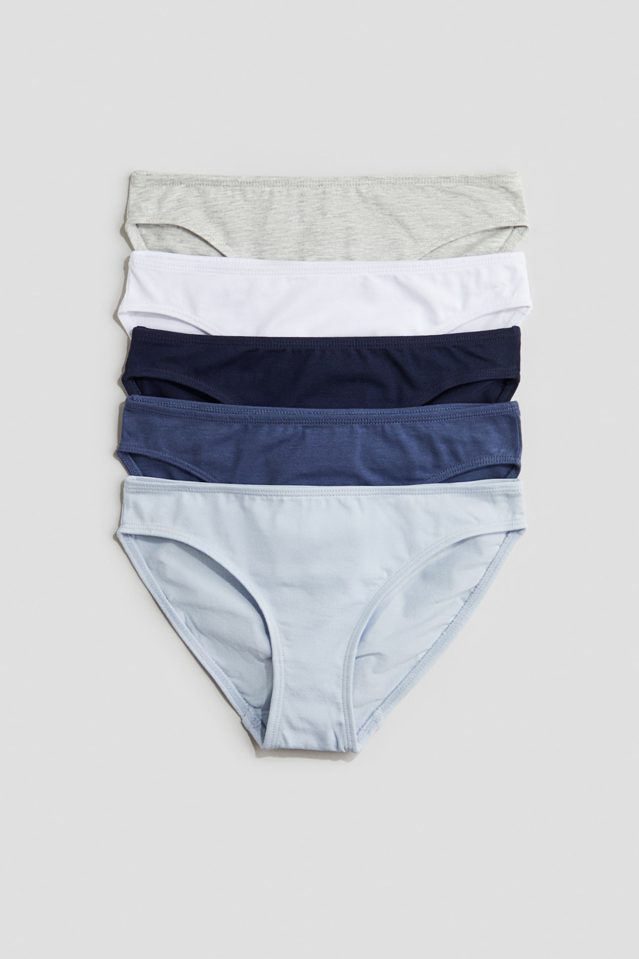5-pack briefs - Blue/White/Grey - Kids | H&M MY