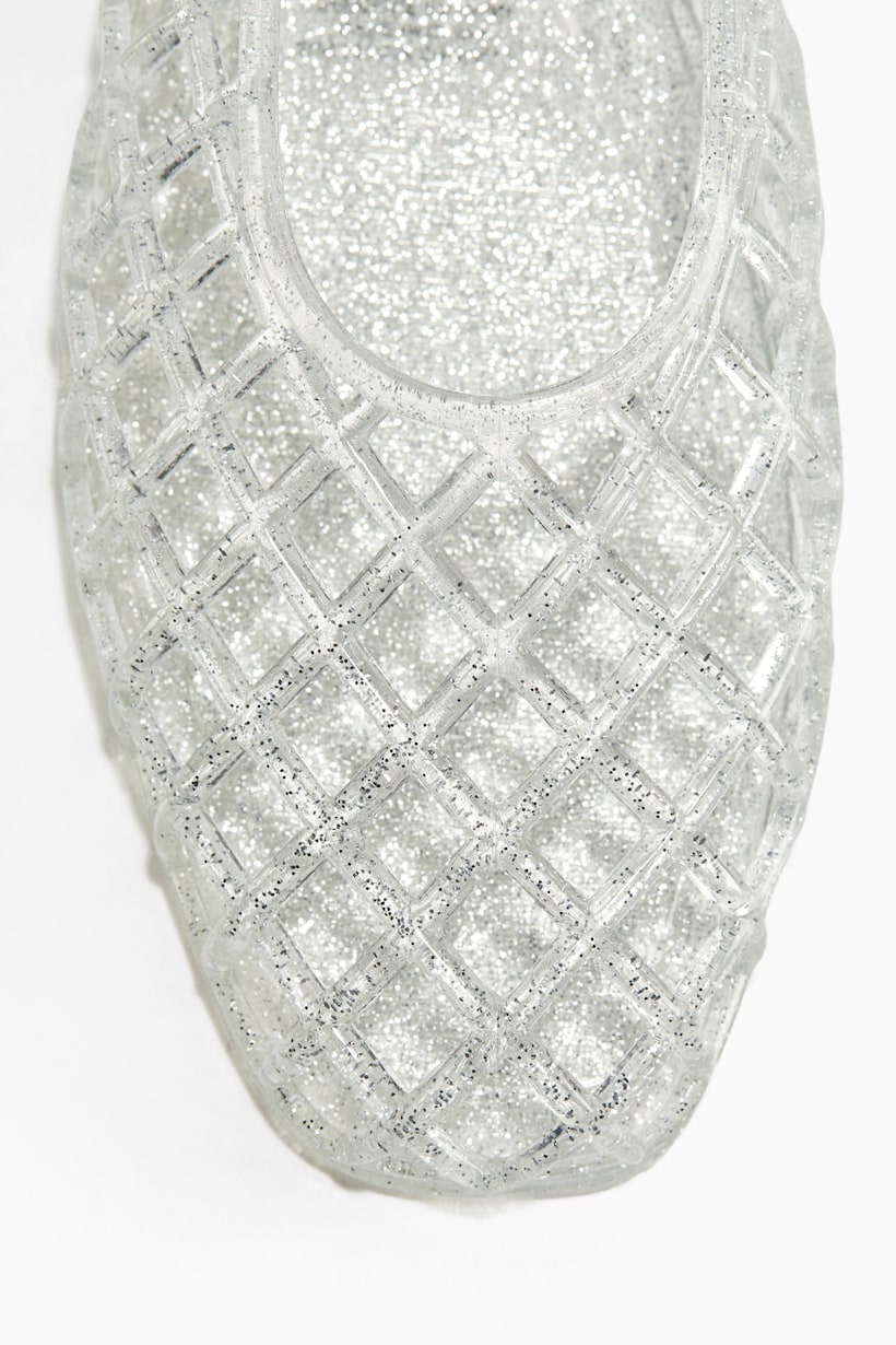 Women's Transparent/Glittery Plastic mesh ballet flats | H&M GB