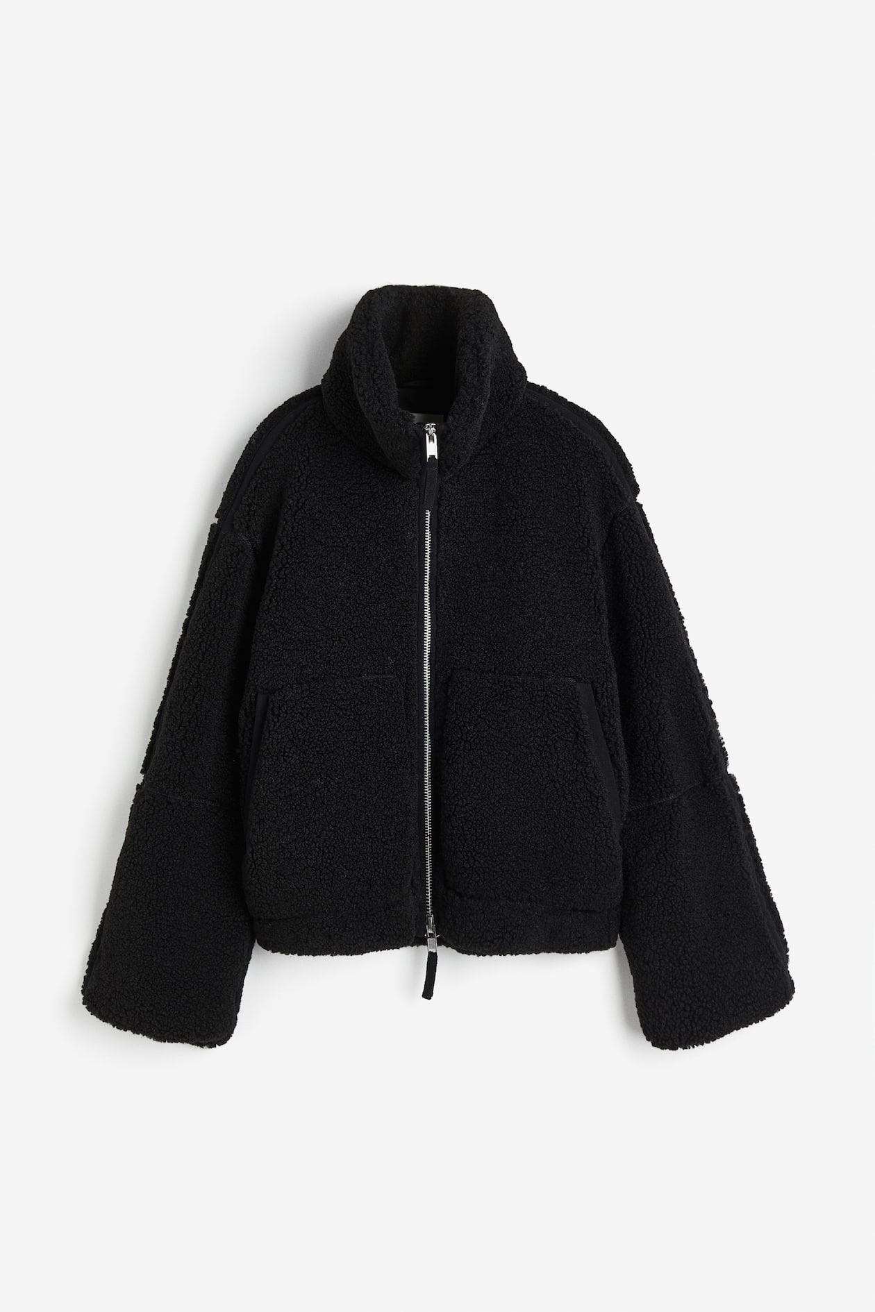 Women's Black Teddy Jacket | H&M AU