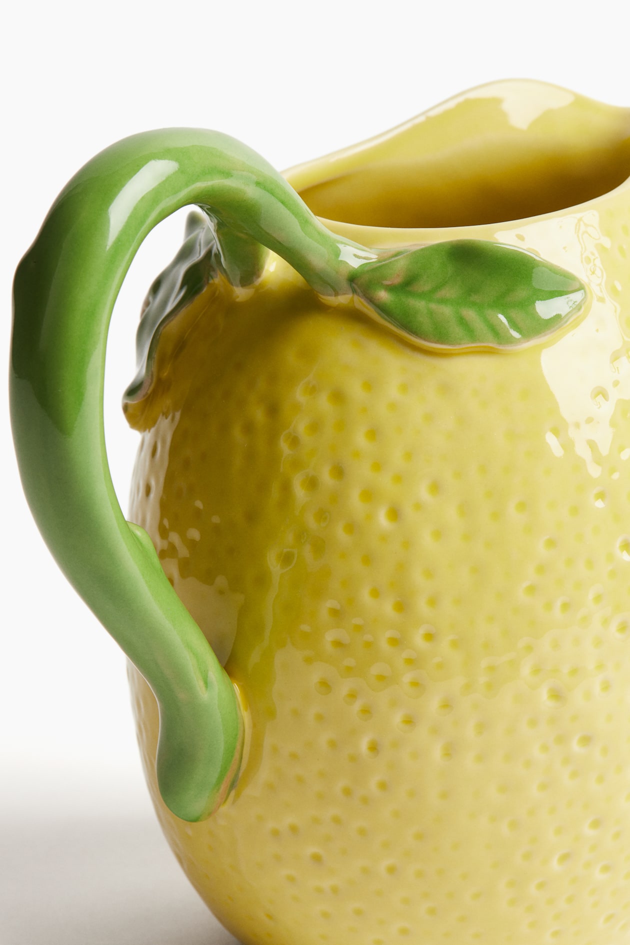 Lemon-shaped stoneware jug - Yellow - Home All | H&M GB