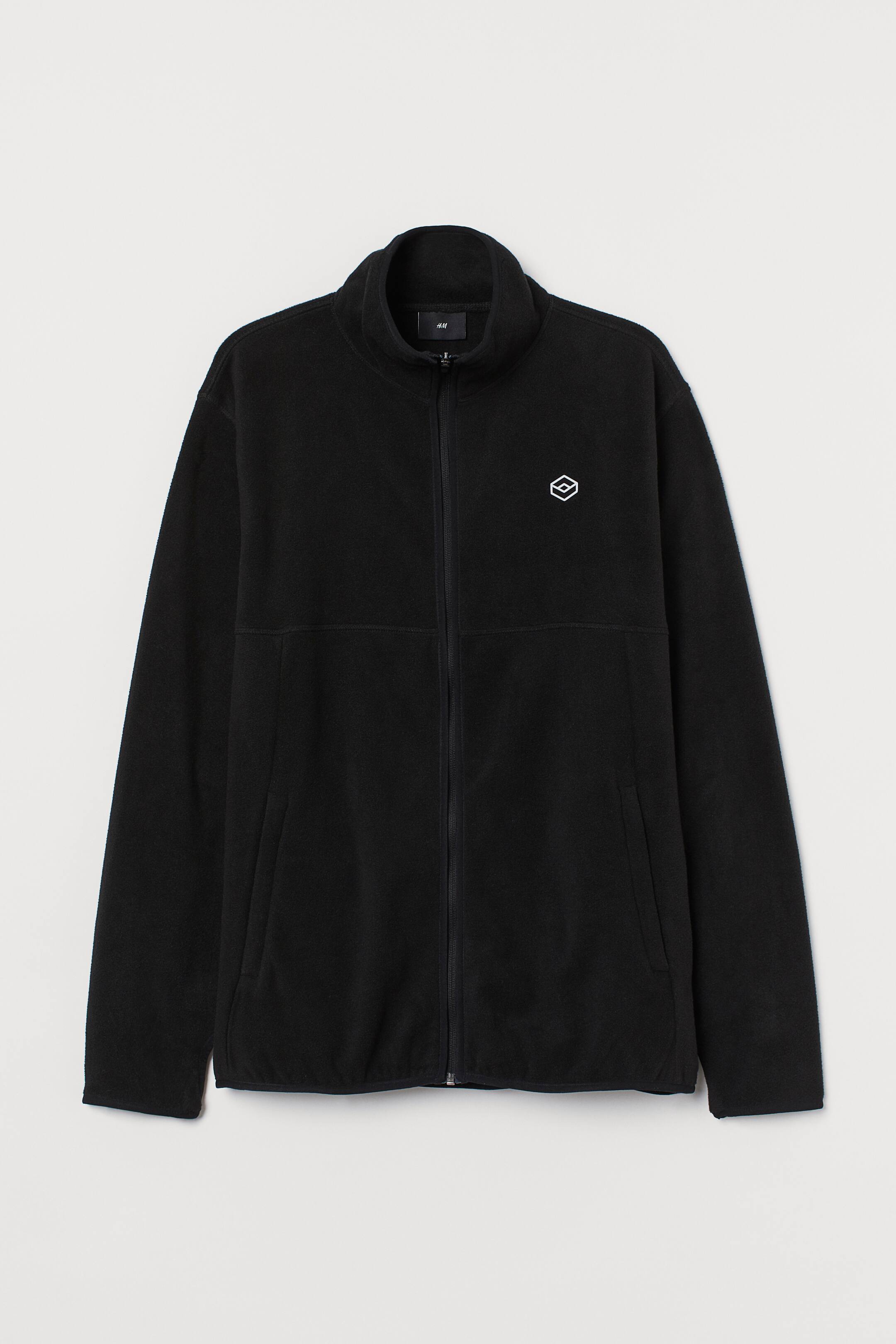 Fleece jacket - Black - Men | H&M GB