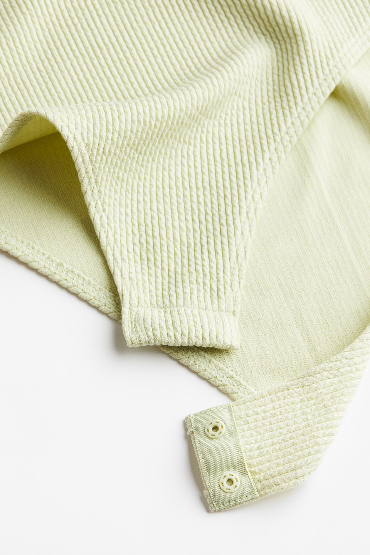 Ribbed jersey body - Light green - Ladies | H&M GB