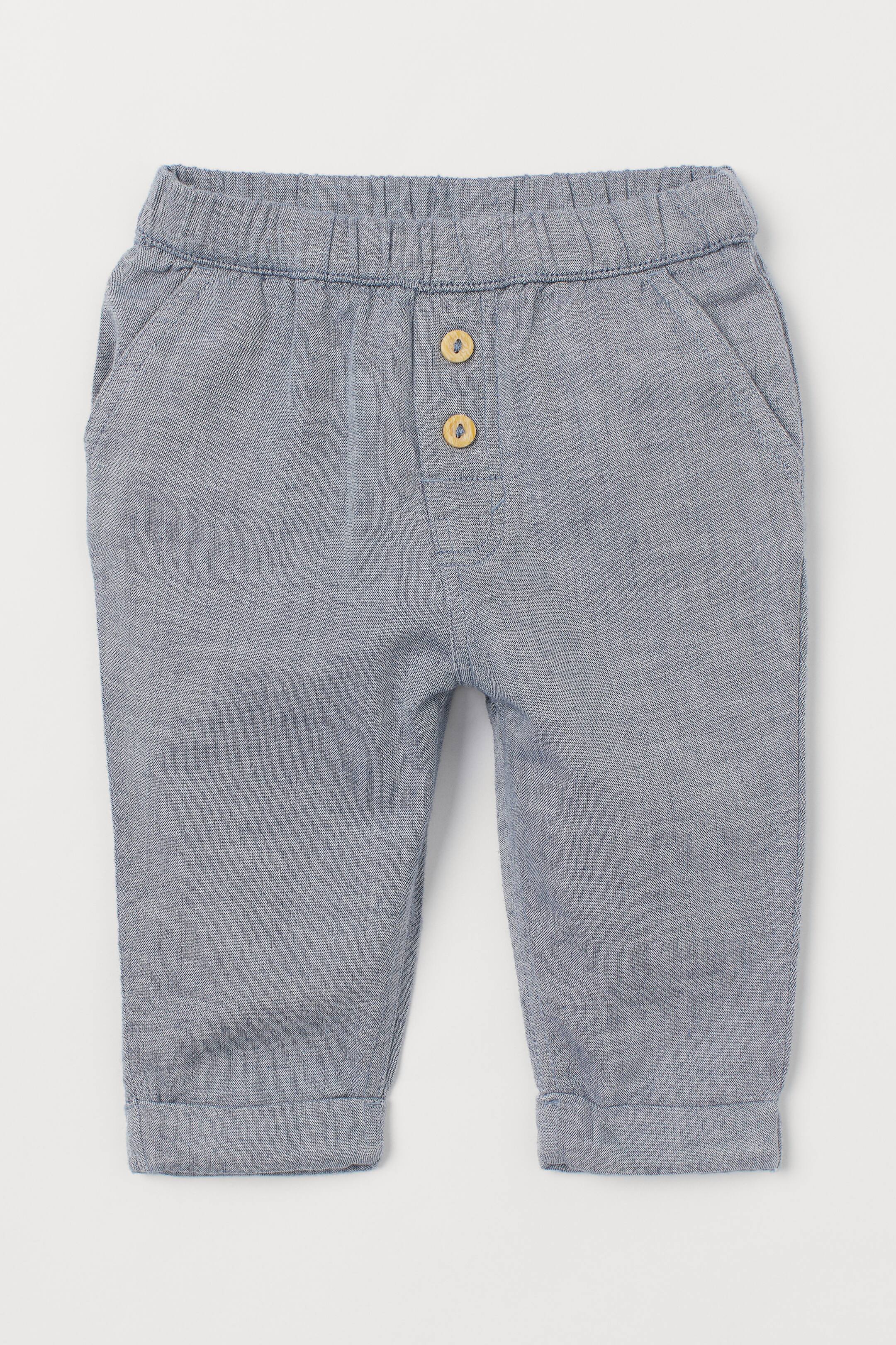 Cotton Pants - Blue/chambray - Kids | H&M CA