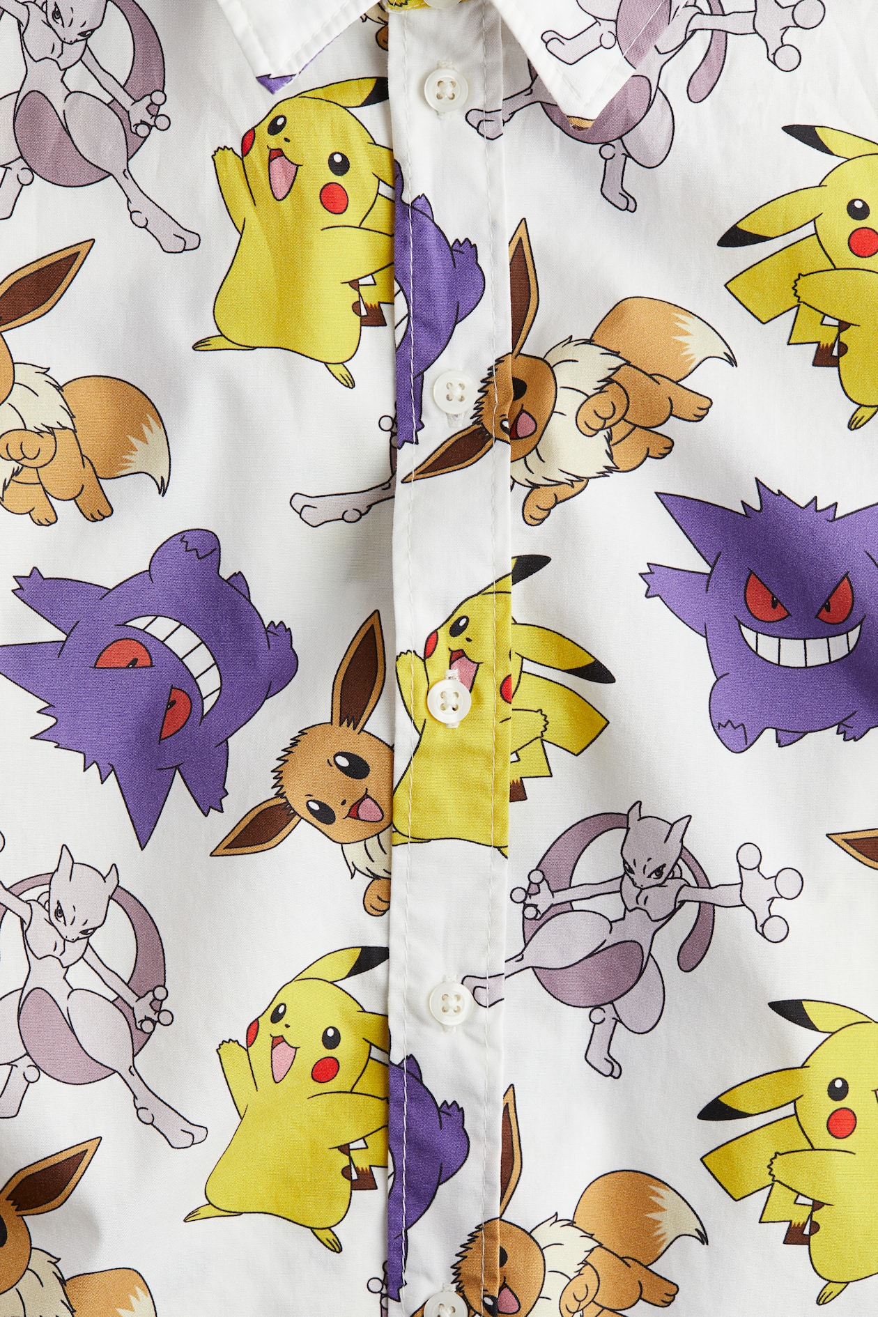 Patterned Shirt - White/Pokémon - Kids | H&M US