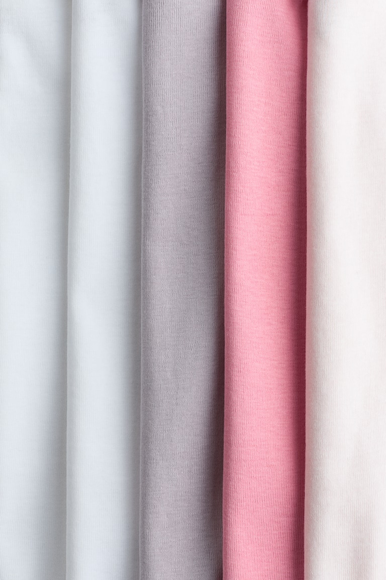 Pink/light purple 5-pack Cotton Bodysuits for kids | H&M US
