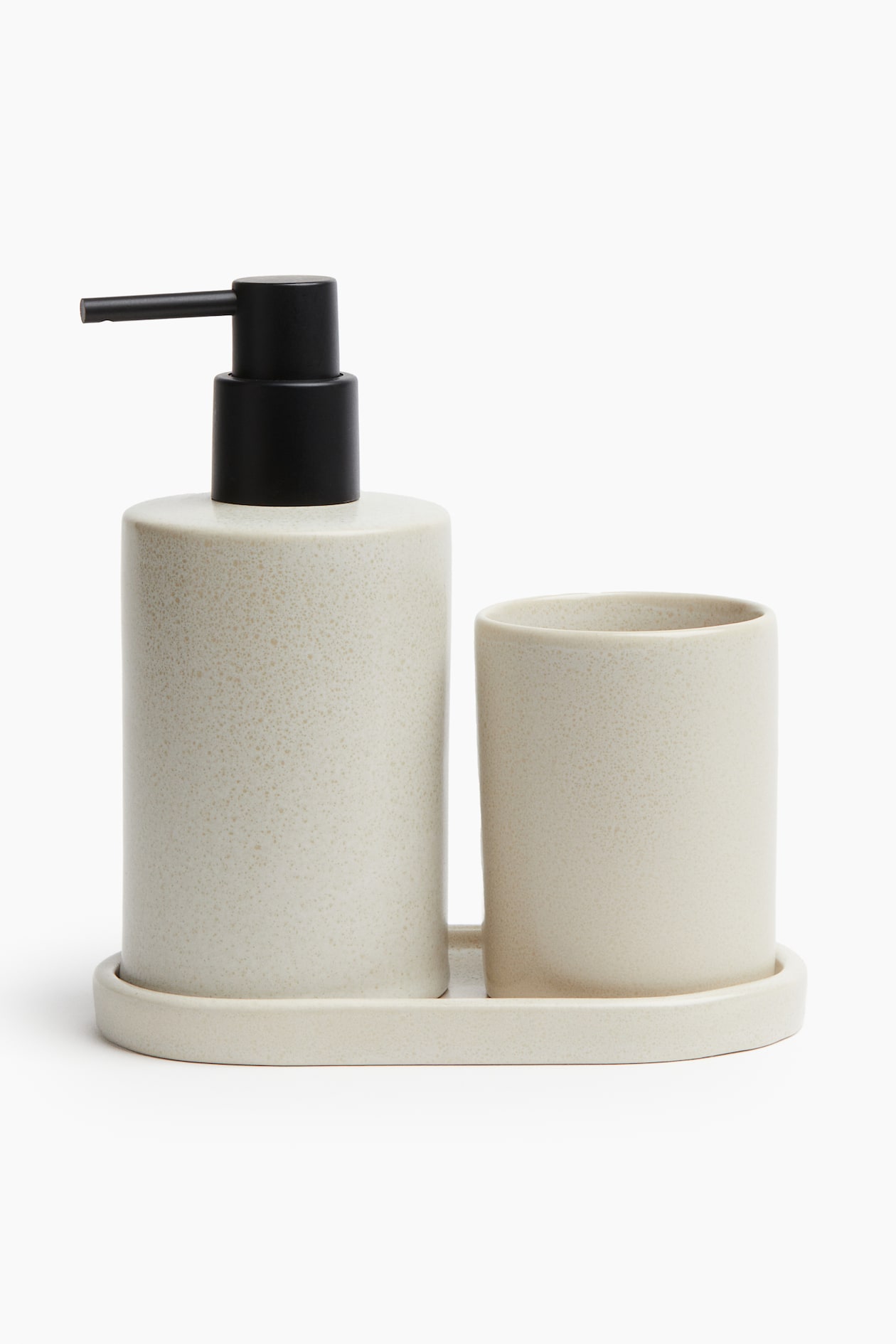 Light beige Stoneware Soap Dispenser at H&M Home | H&M US
