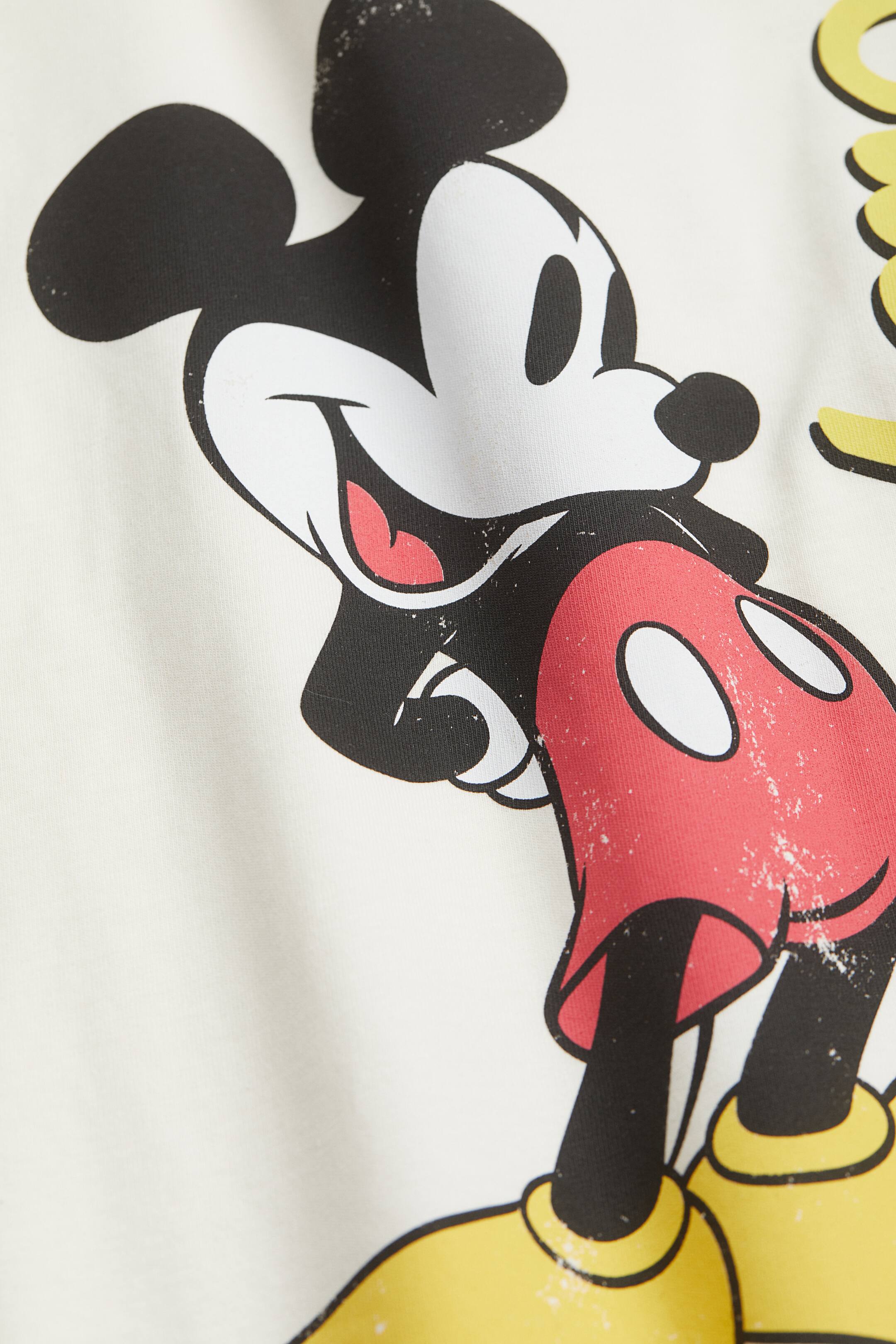 Predimenzionisana majica sa aplikacijom - Krem/Miki Maus - Ladies | H&M RS