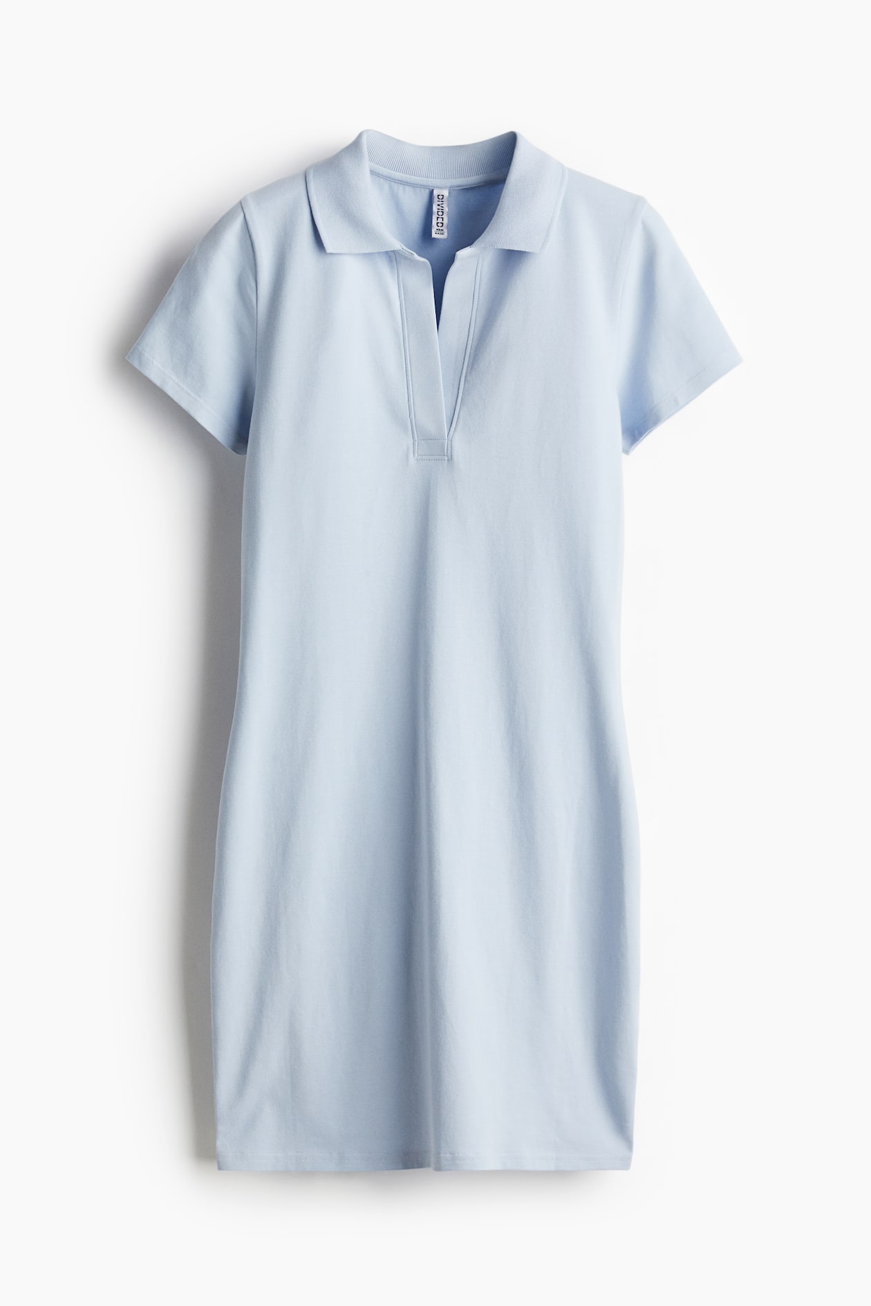 Women's Light blue Bodycon polo dress | H&M IN