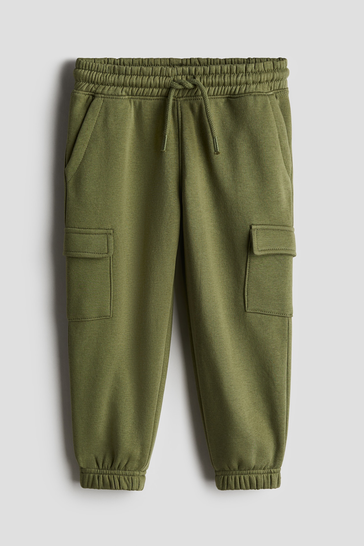 Joggersy cargo z meszkiem wewnątrz - Zieleń khaki - Dziecko | H&M PL