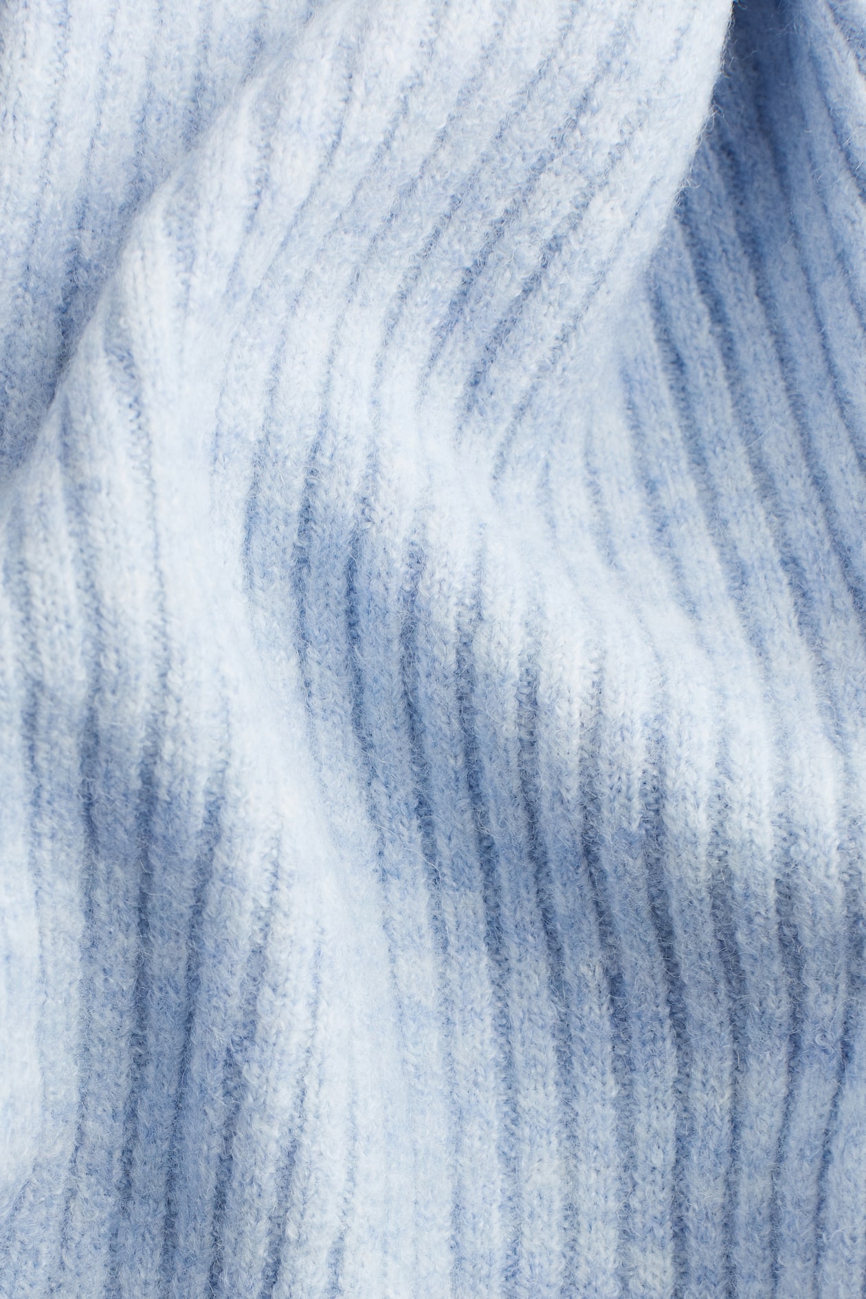 Women's Light blue melange Tie-Detail Rib-Knit Top | H&M US
