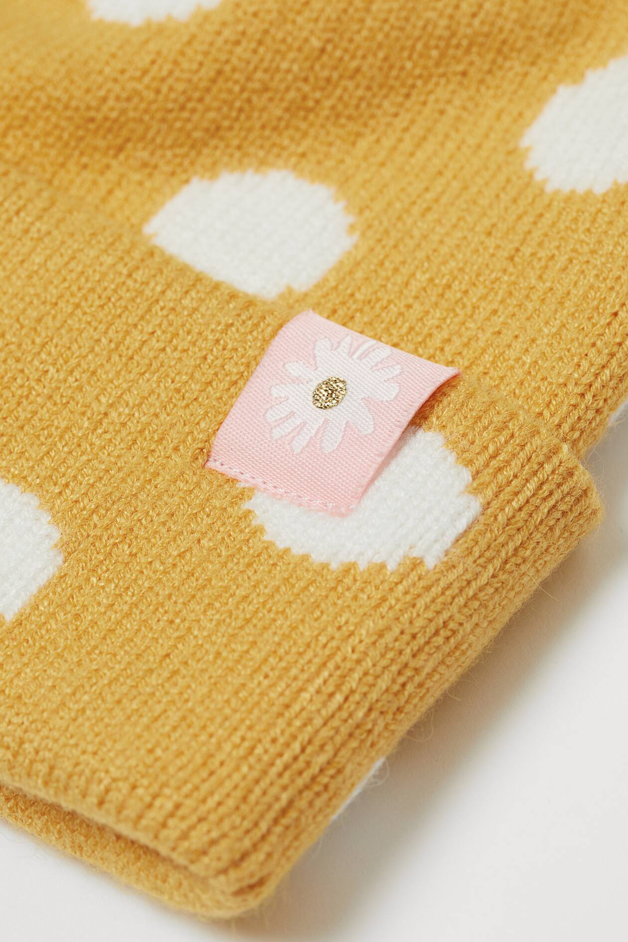 Dotted Hat - Yellow/white dotted - Kids | H&M CA