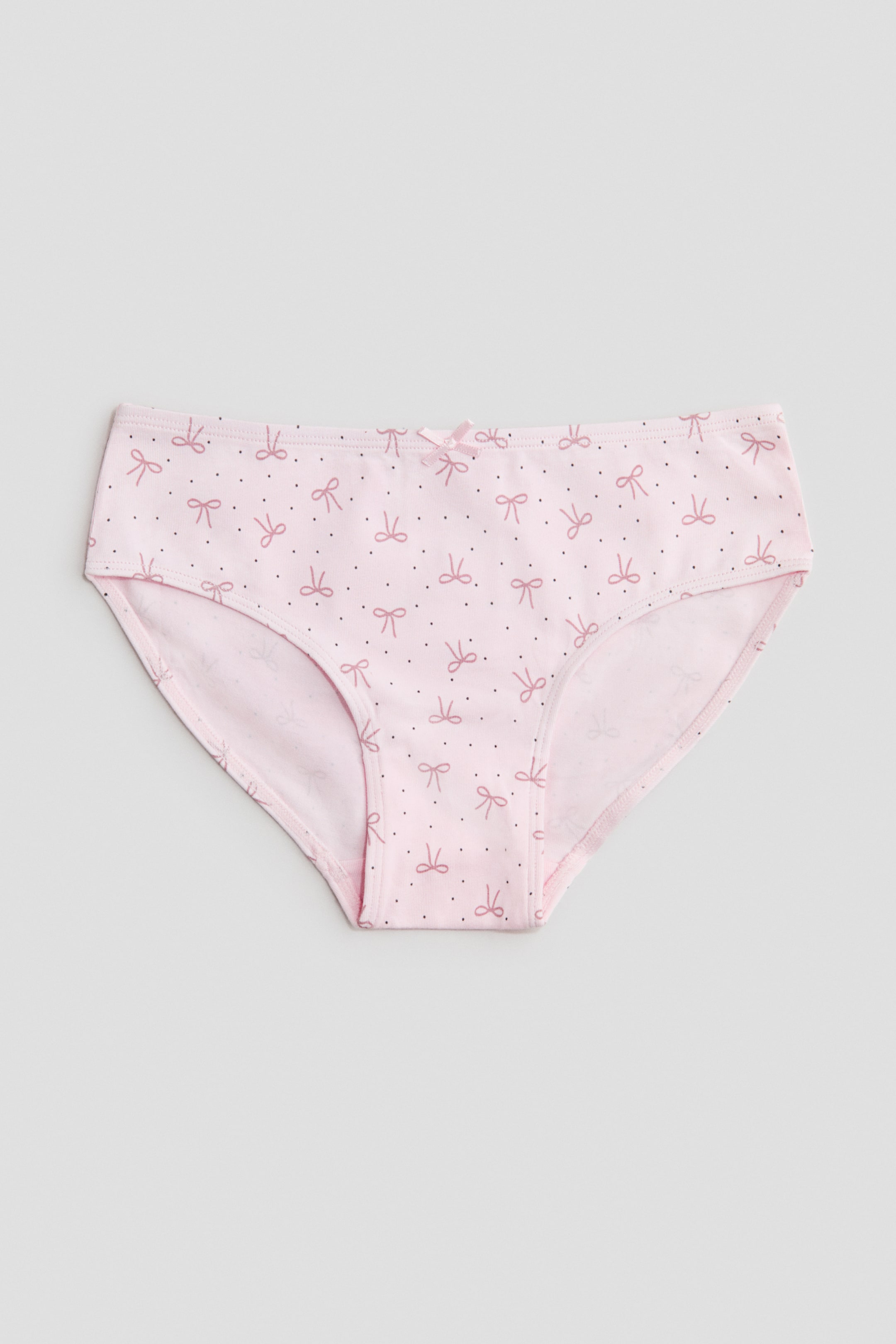 5-pack cotton briefs - Light pink/Bows - Kids | H&M IN