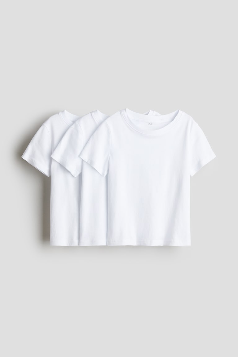 White 3-pack T-shirts for kids | H&M US