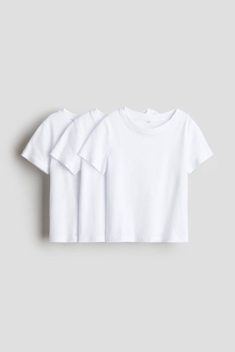 White 3-pack T-shirts for kids | H&M US