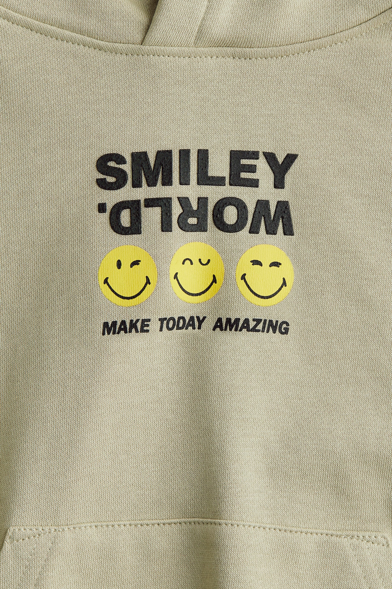 Green/SmileyWorld® Printed Hoodie for kids | H&M US