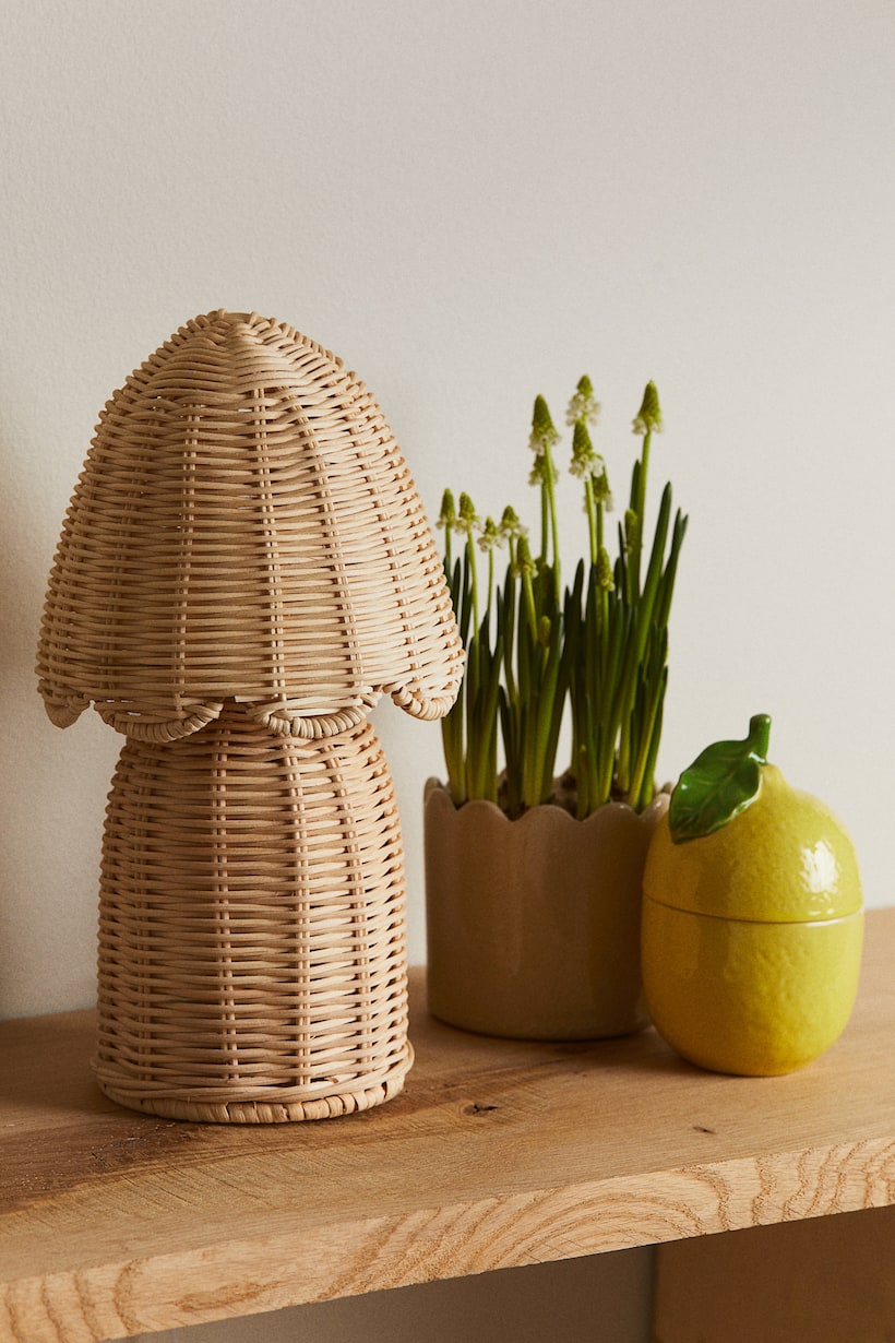 Rattan table lamp - Beige - Home All | H&M US