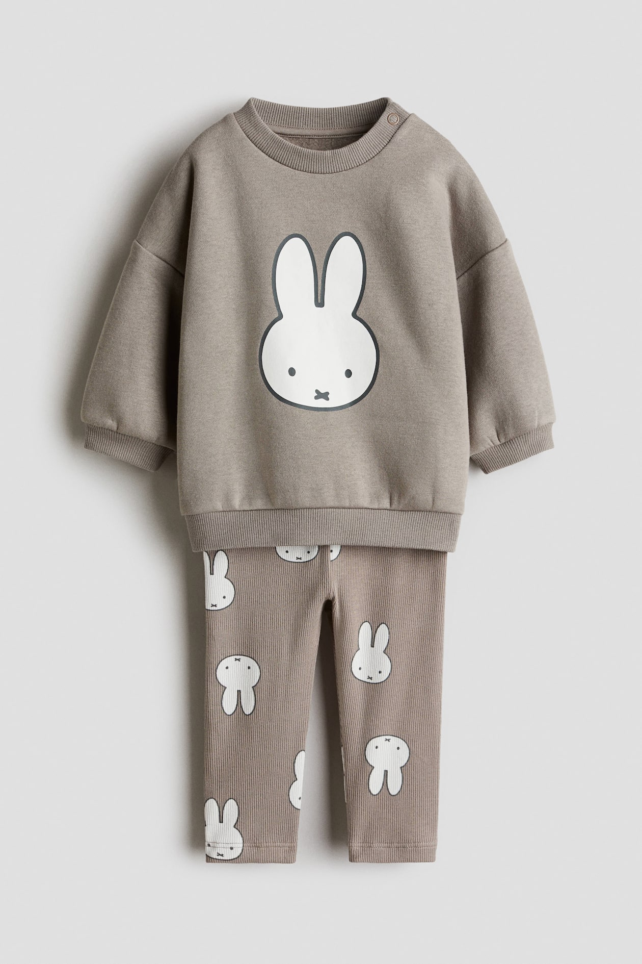 2-Piece Printed Set - Taupe/Miffy - Kids | H&M US
