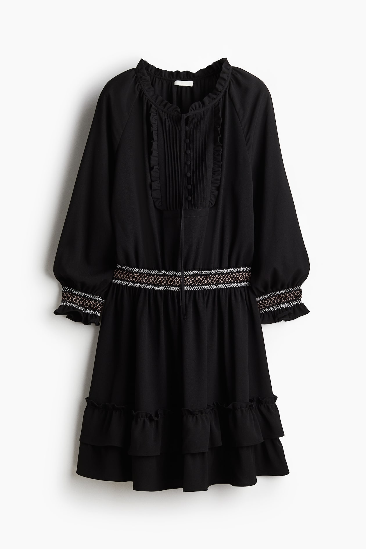 Women's Black Smocked dress | H&M MY
