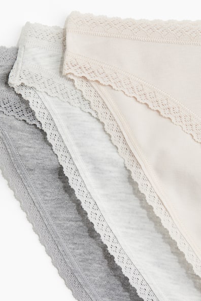 7-pack trosa briefs i bomull - Puderrosa/Dimrosa - DAM | H&M SE