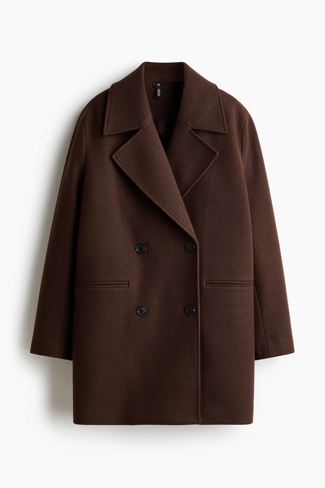 Double-breasted jas - Donkerbruin - DAMES | H&M NL