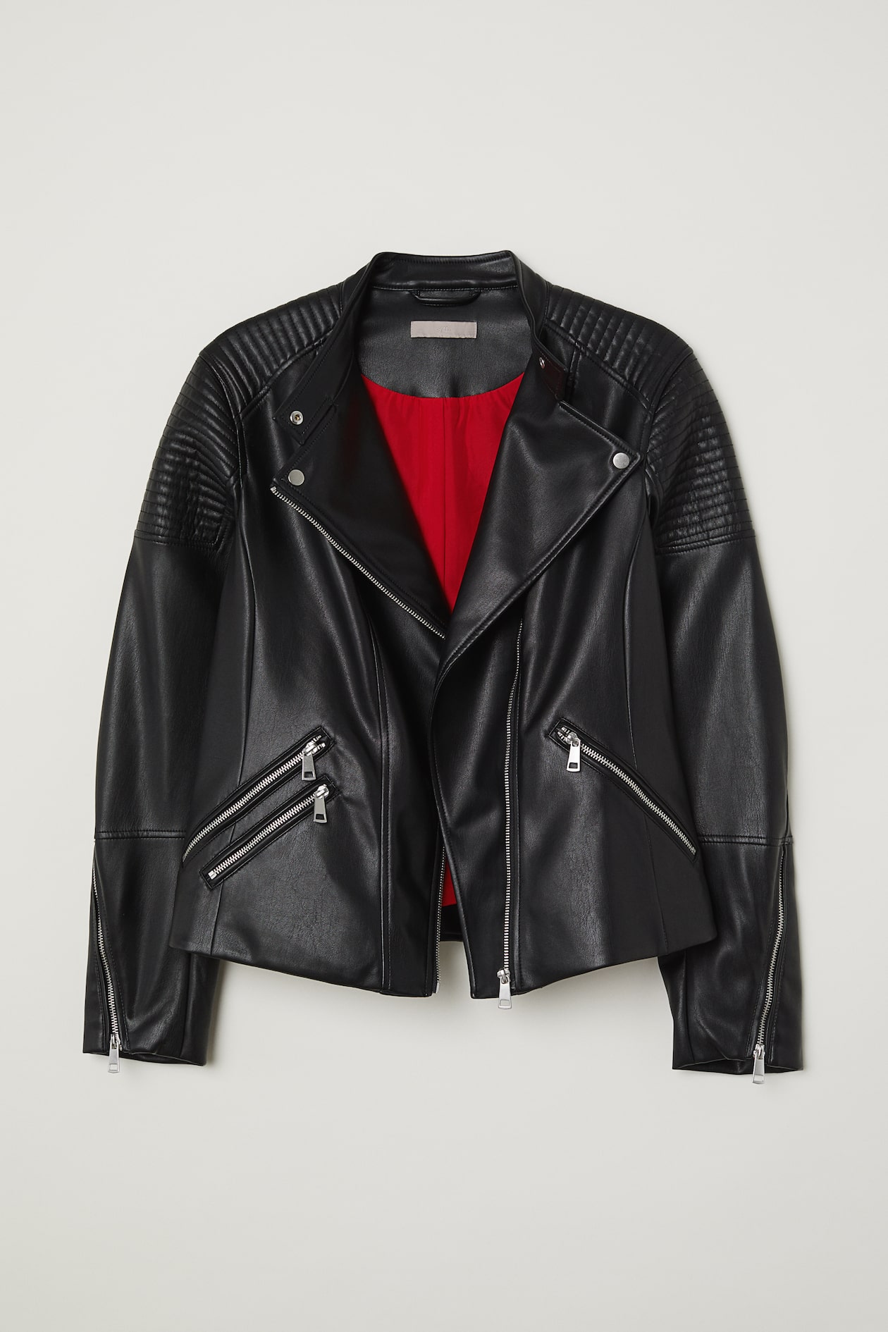 H&M+ Biker Jacket - Black - Ladies | H&M US