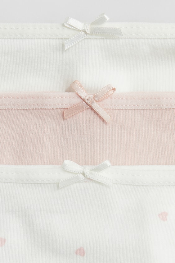 5-pack trosa i bomull - Ljusrosa/Hjärtan - BARN | H&M SE
