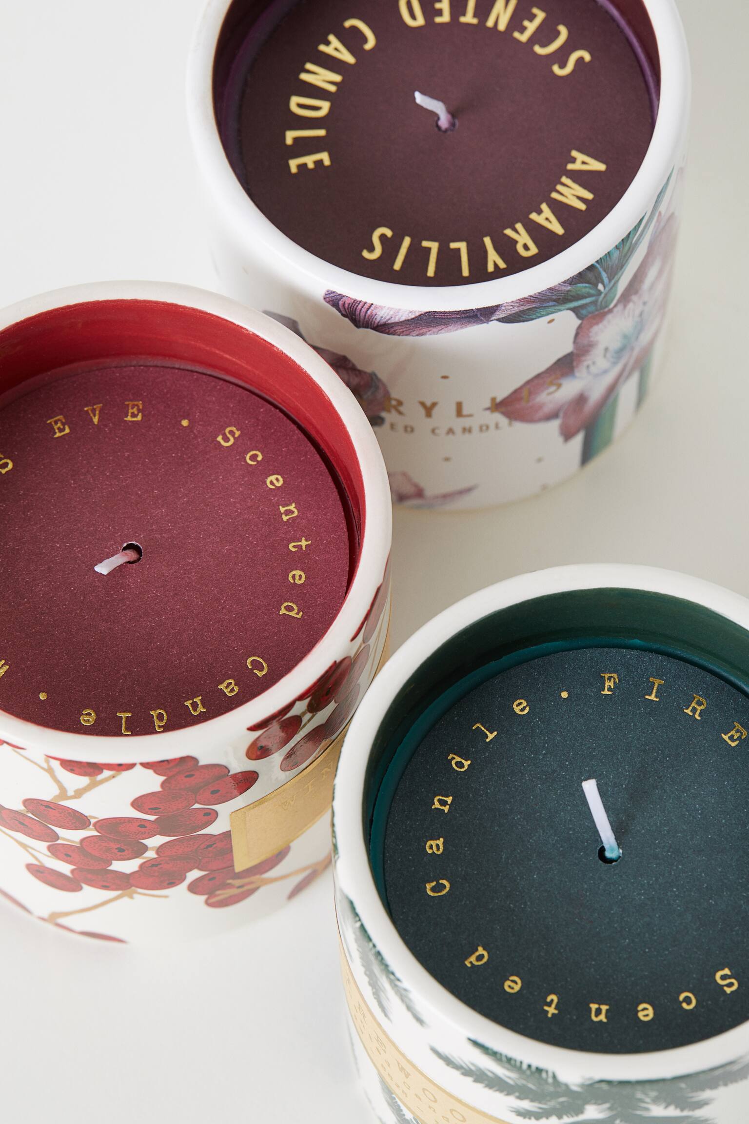 Large Scented Candle - Dark green/Firewood - Home All | H&M US