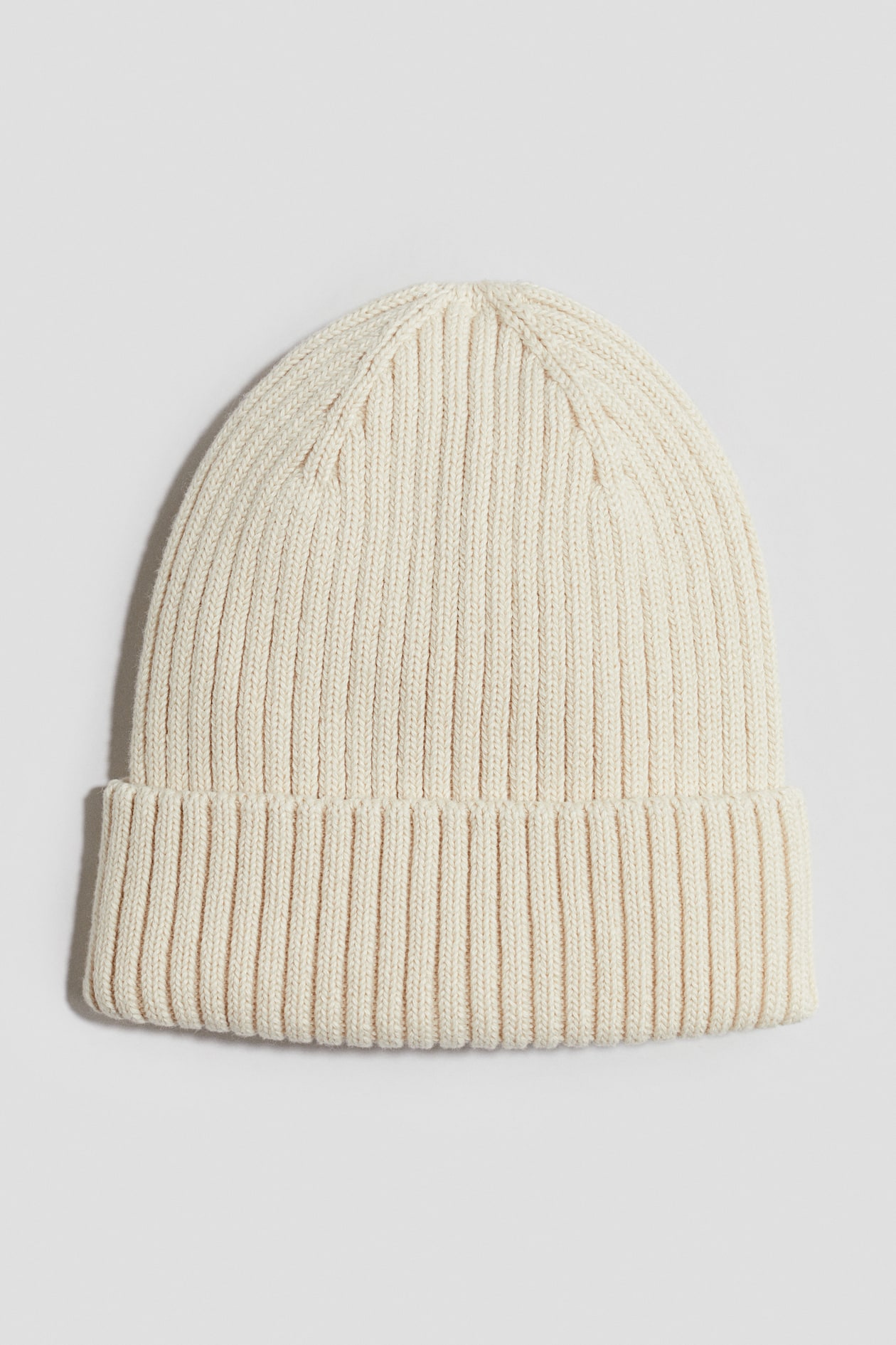 Rib-knit beanie - Light beige - Kids | H&M IE