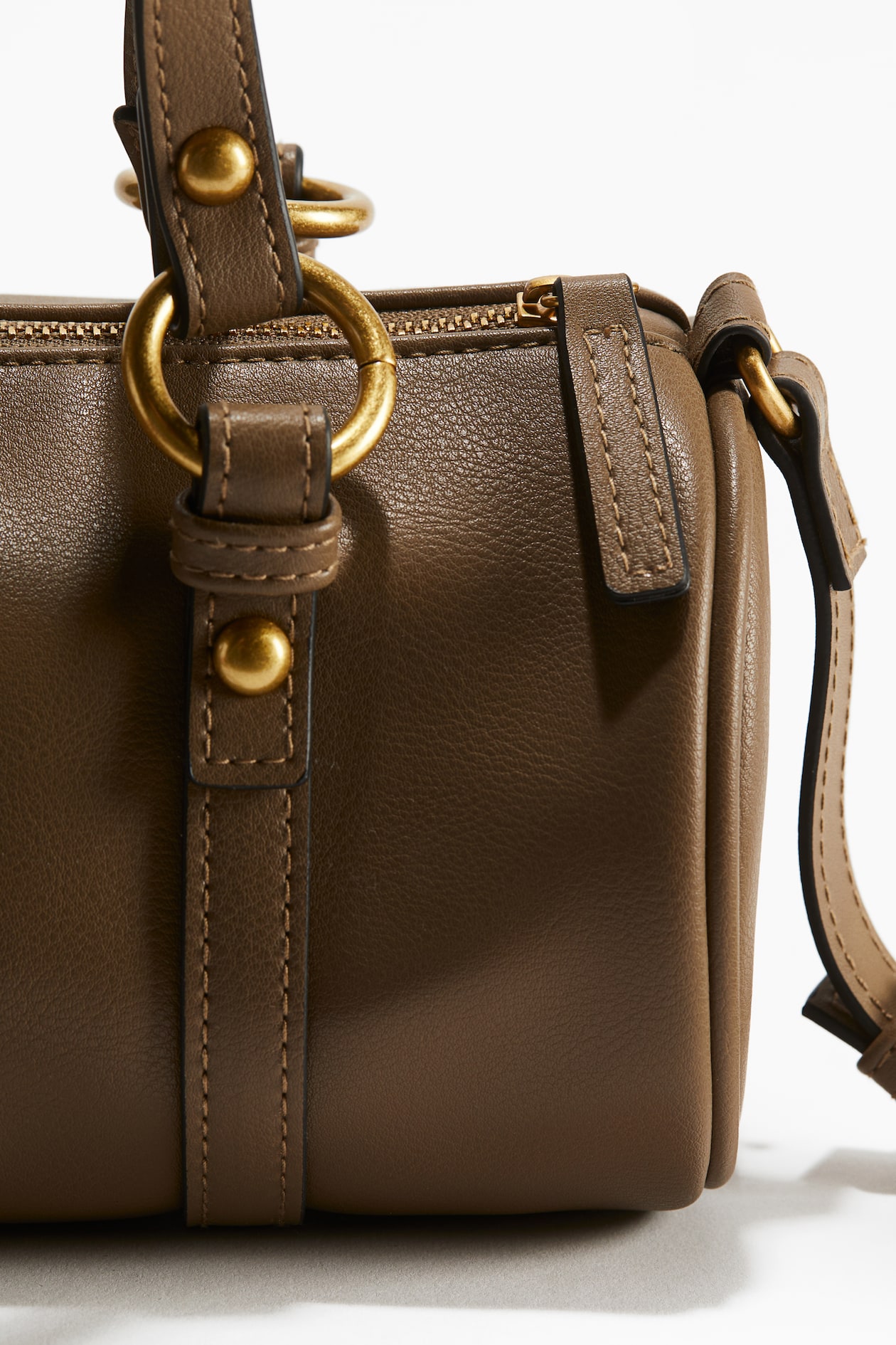 Women's Dark taupe Coated Crossbody Bag | H&M US